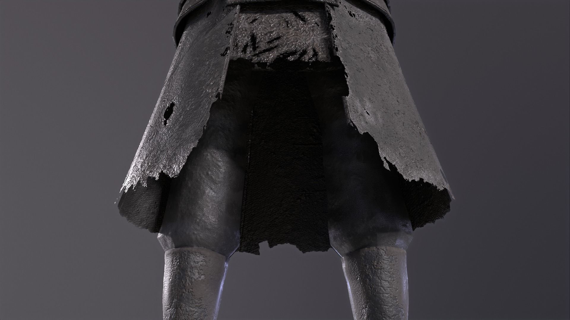3D model dark fantasy medieval soldier knight armor VR / AR / low-poly ...