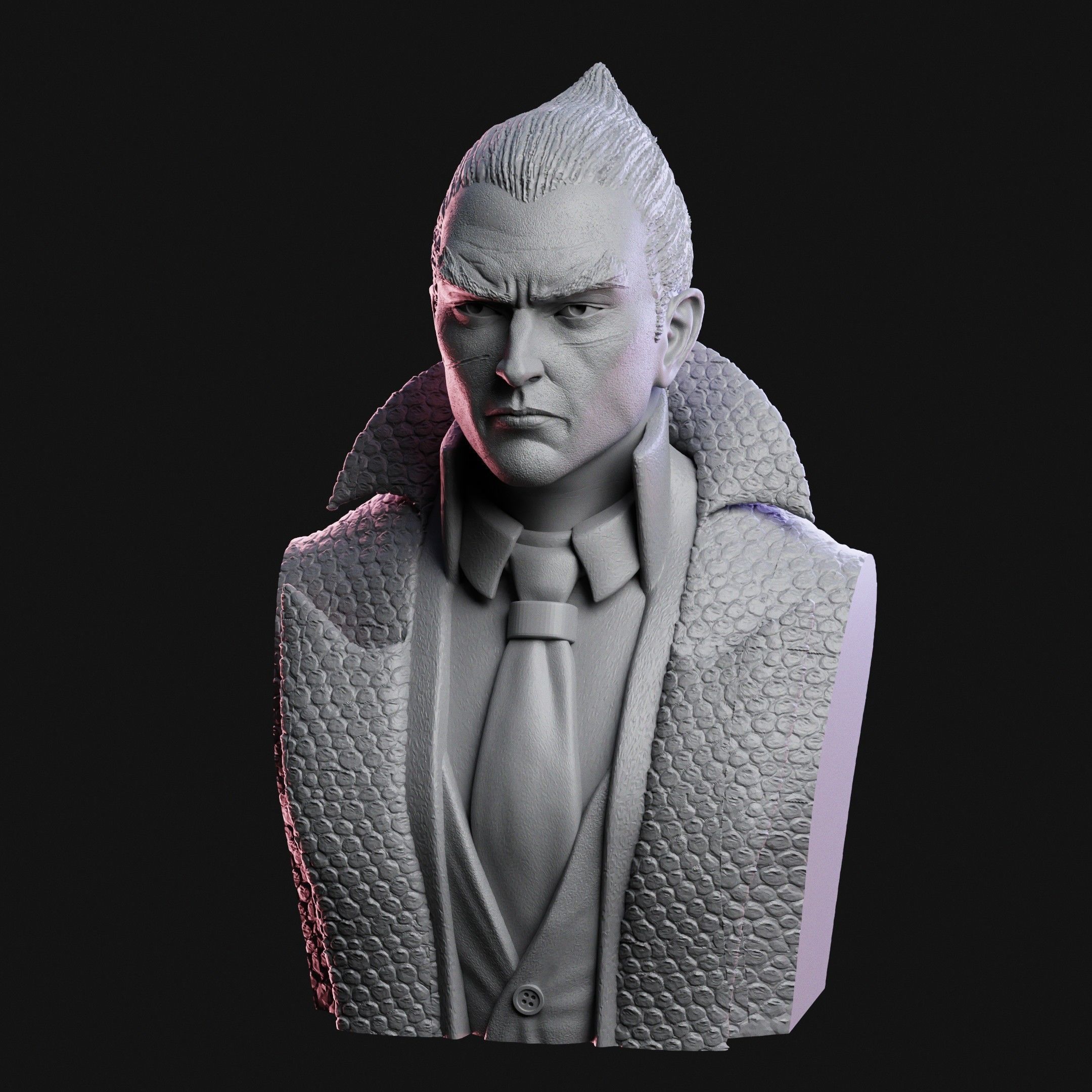 Kazuya Mishima Tekken 8 Bust 3D model 3D printable | CGTrader