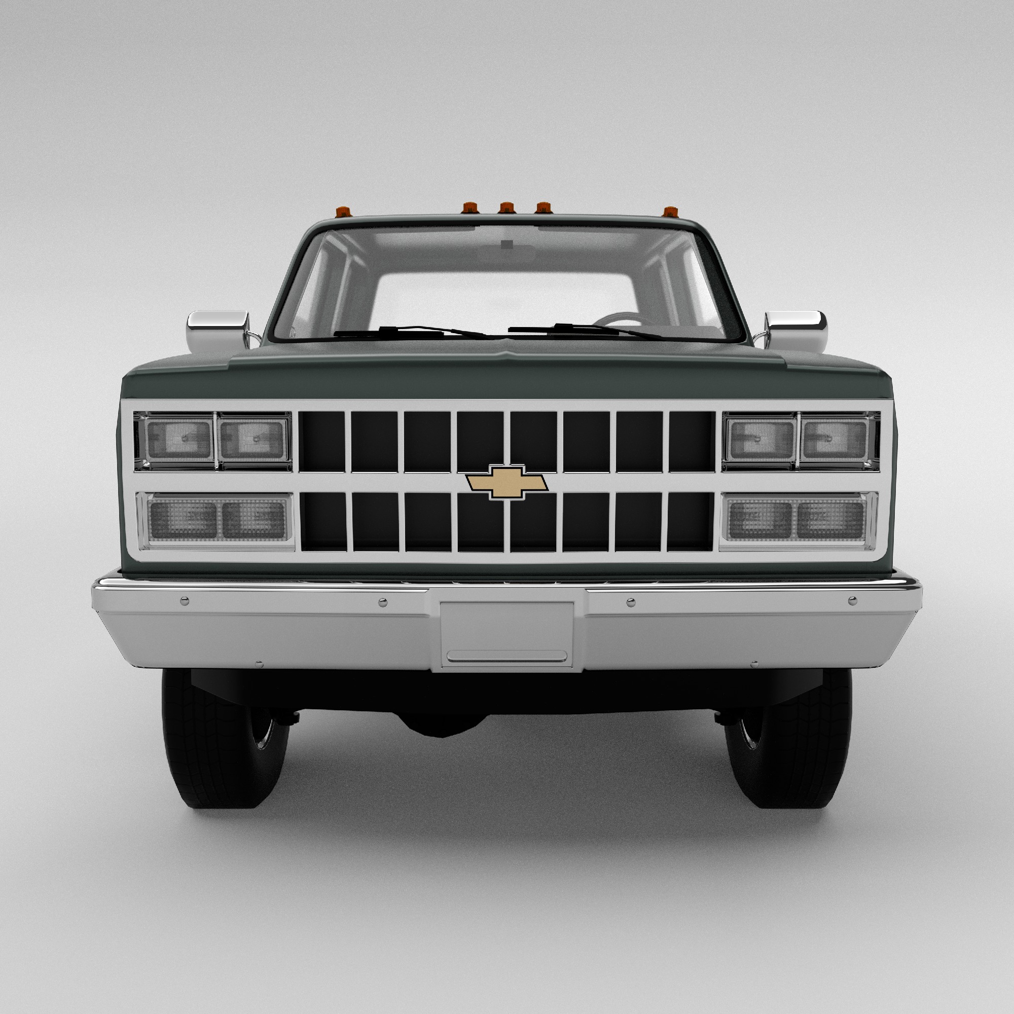 Chevrolet K30 Crew Cab Dually 1989 3D model | CGTrader