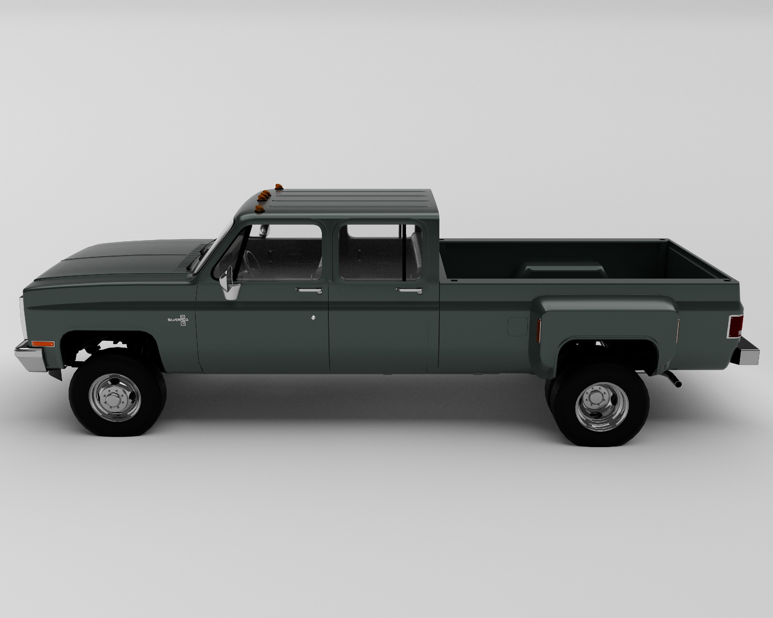 Chevrolet K30 Crew Cab Dually 1989 3D model | CGTrader