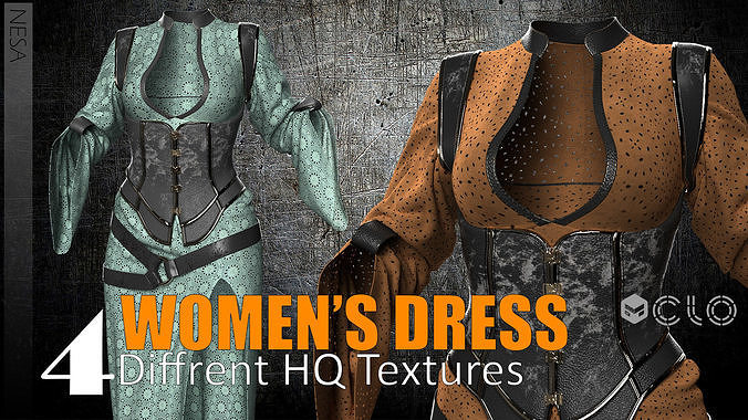 Lilys Dress 3d Model Cgtrader
