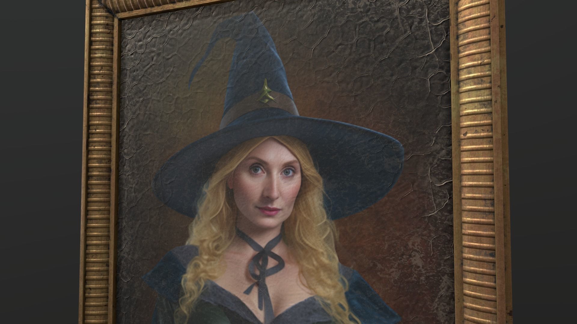 3D model Old Portrait Painting of Witch VR / AR / low-poly | CGTrader