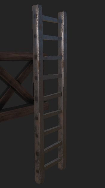 3D model Crawling Ladder platform VR / AR / low-poly | CGTrader