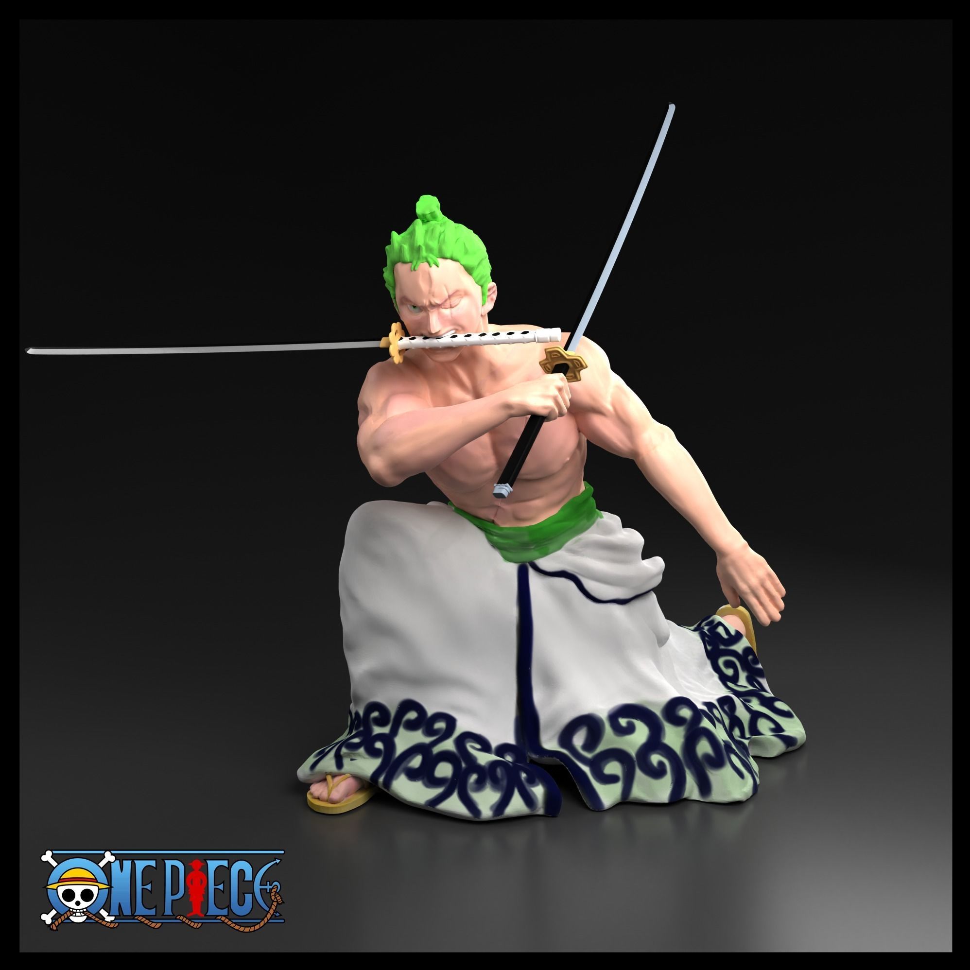 Roronoa Zoro 3D model 3D printable | CGTrader