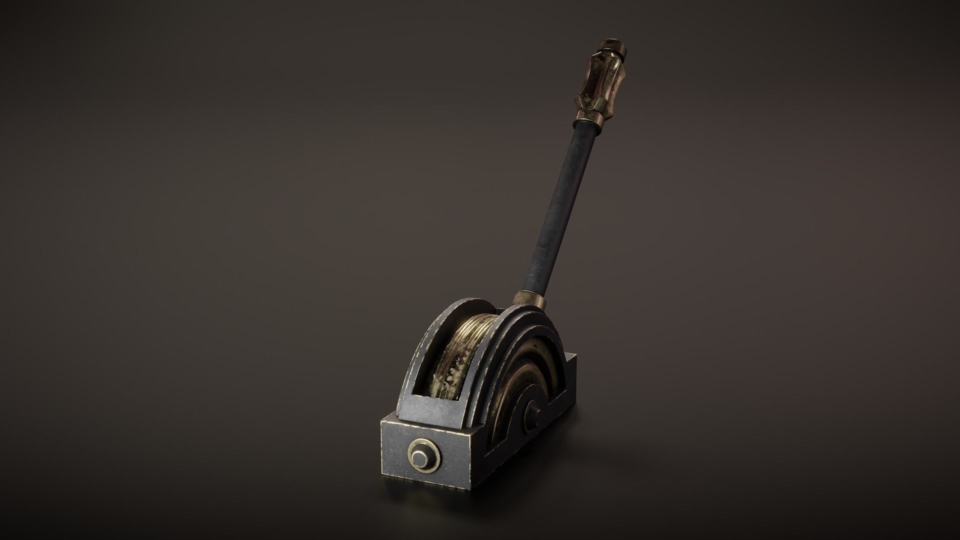 3D model Floor Mounted Lever Mechanism VR / AR / low-poly | CGTrader