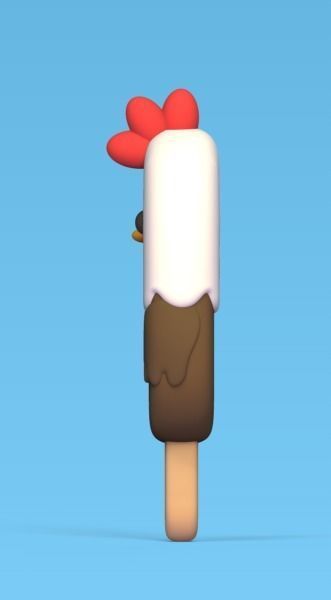 Chicken Popsicle 3D model 3D printable | CGTrader