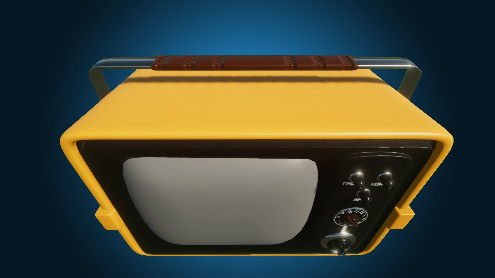 3D model Old Soviet Style TV set VR / AR / low-poly | CGTrader