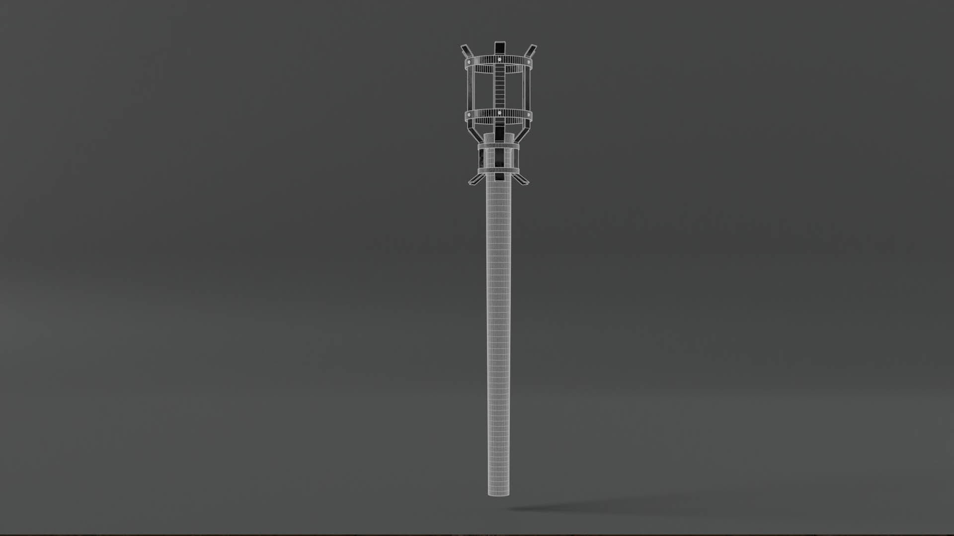 Medieval Torch and VDB Animated Fire 3D model animated | CGTrader