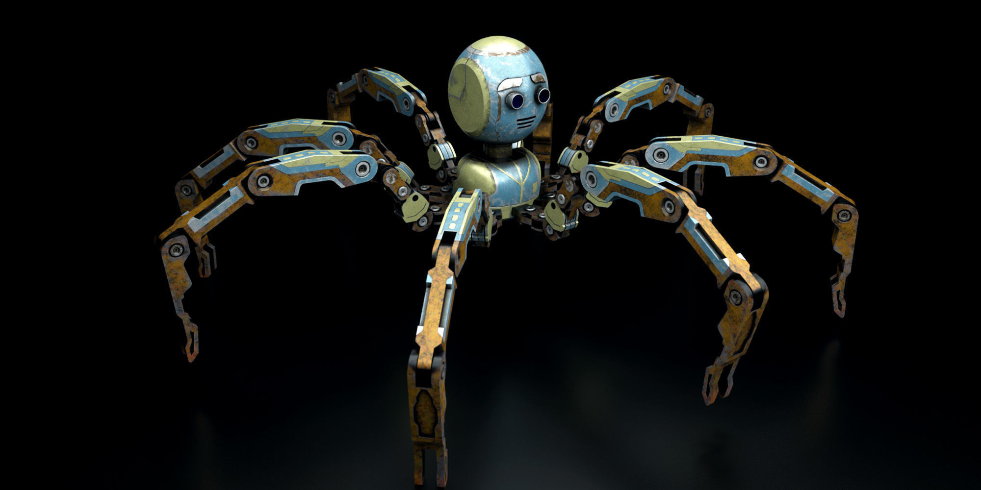 Mecha Robot Creature 3D model animated rigged | CGTrader