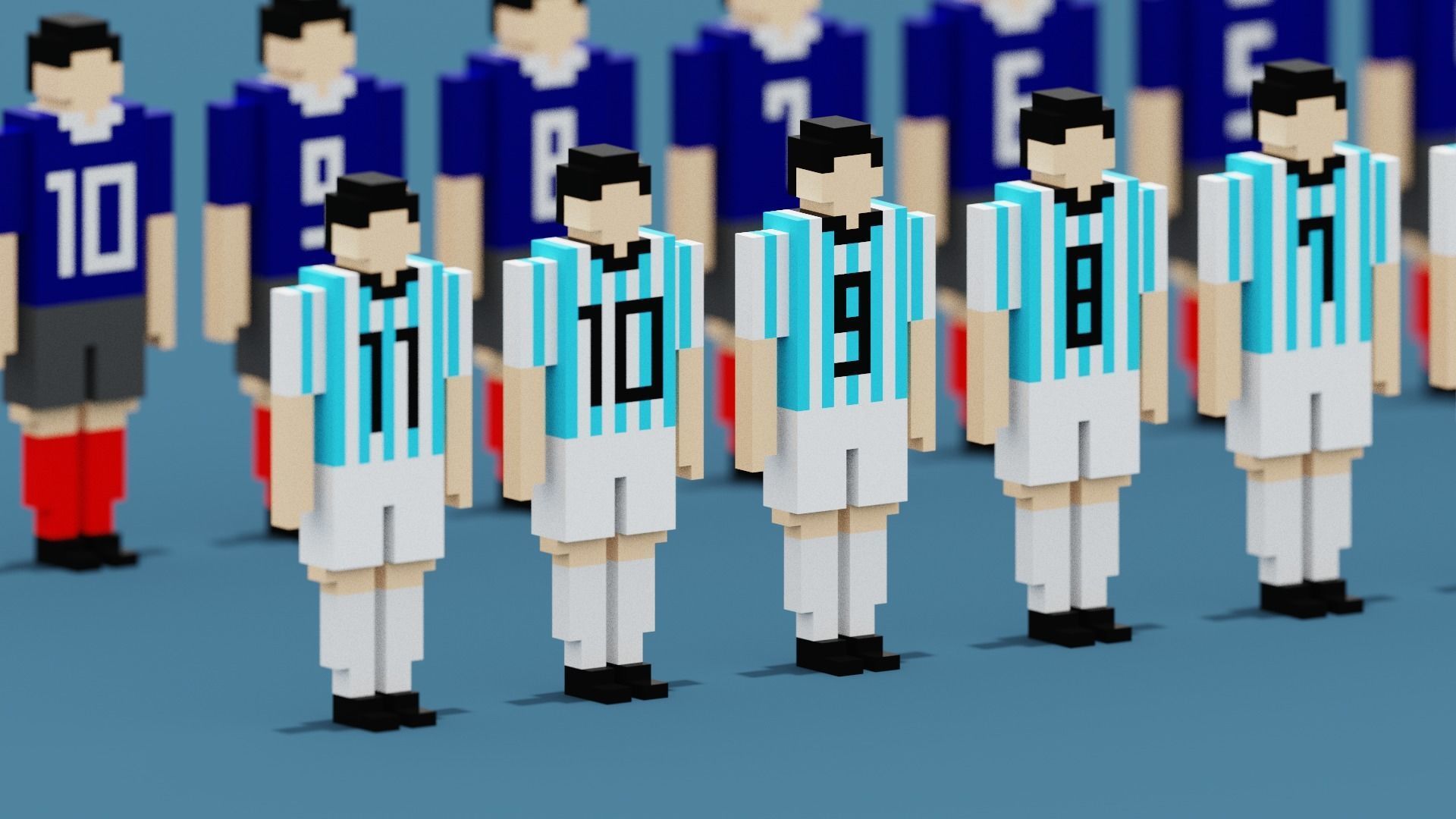 3D model World Soccer Characters VR / AR / low-poly | CGTrader