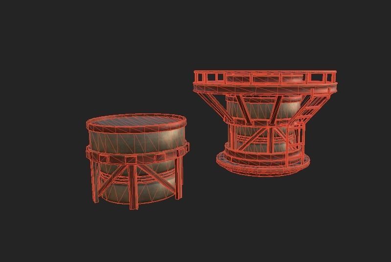 3D model Giant Pillar Frame VR / AR / low-poly | CGTrader