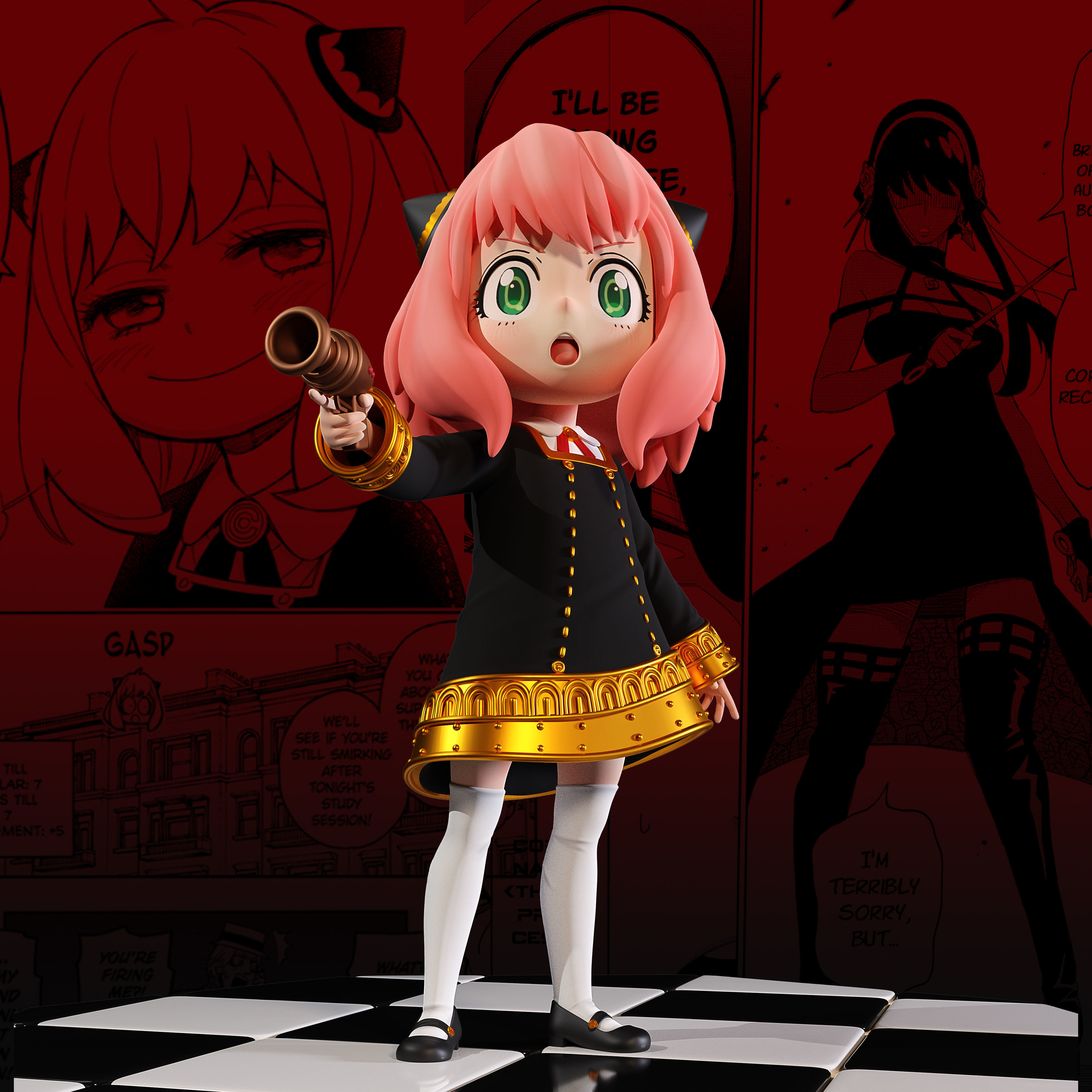 Anya Forger 3D model 3D printable | CGTrader