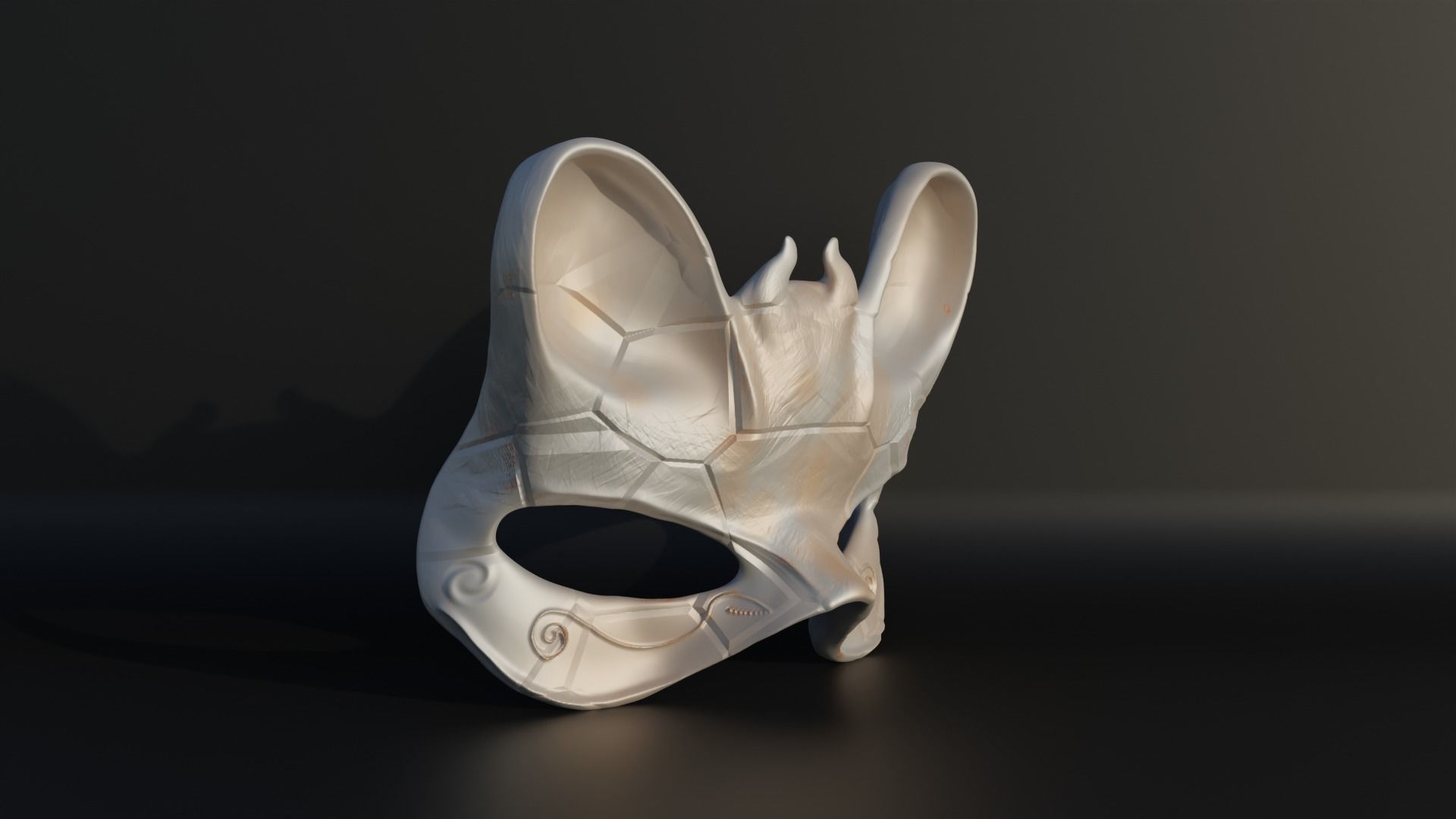Cat Masquerade Mask 3D model 3D printable | CGTrader