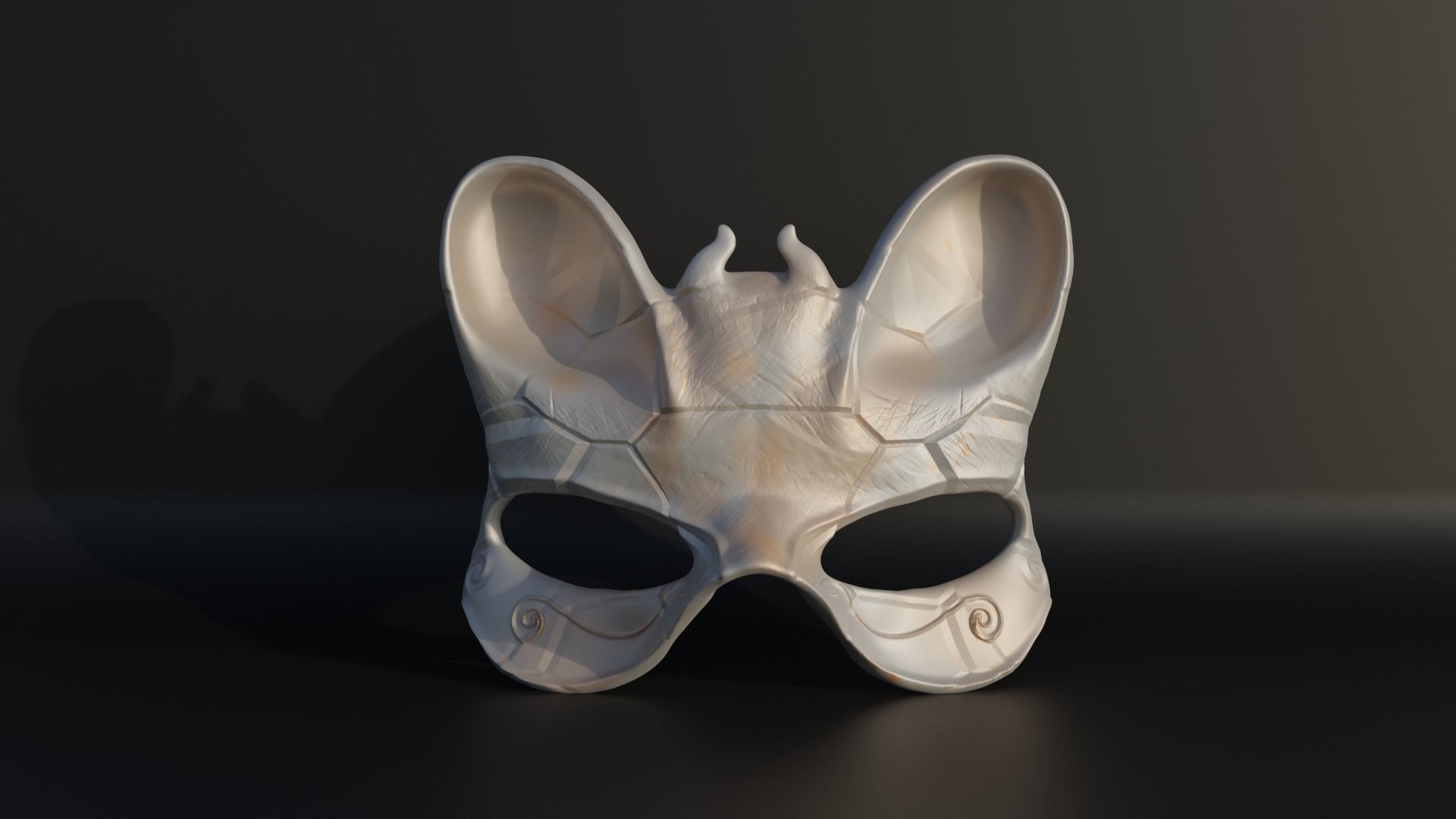 Cat Masquerade Mask 3D model 3D printable | CGTrader