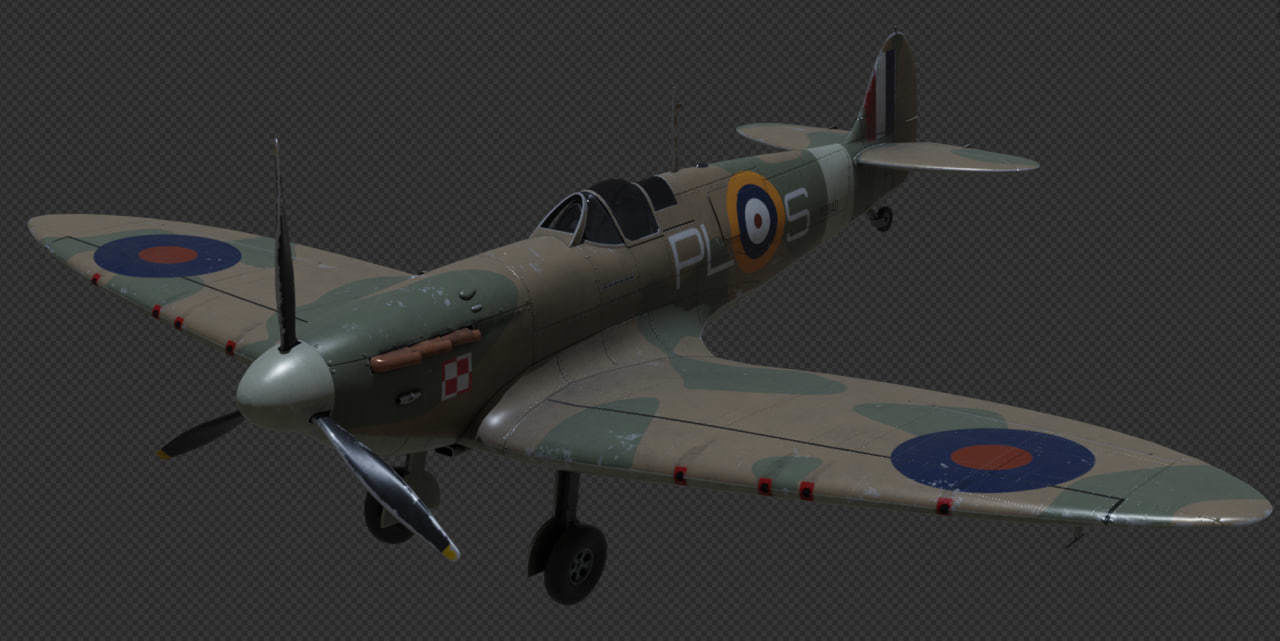 Supermarine Spitfire free VR / AR / low-poly 3D model | CGTrader