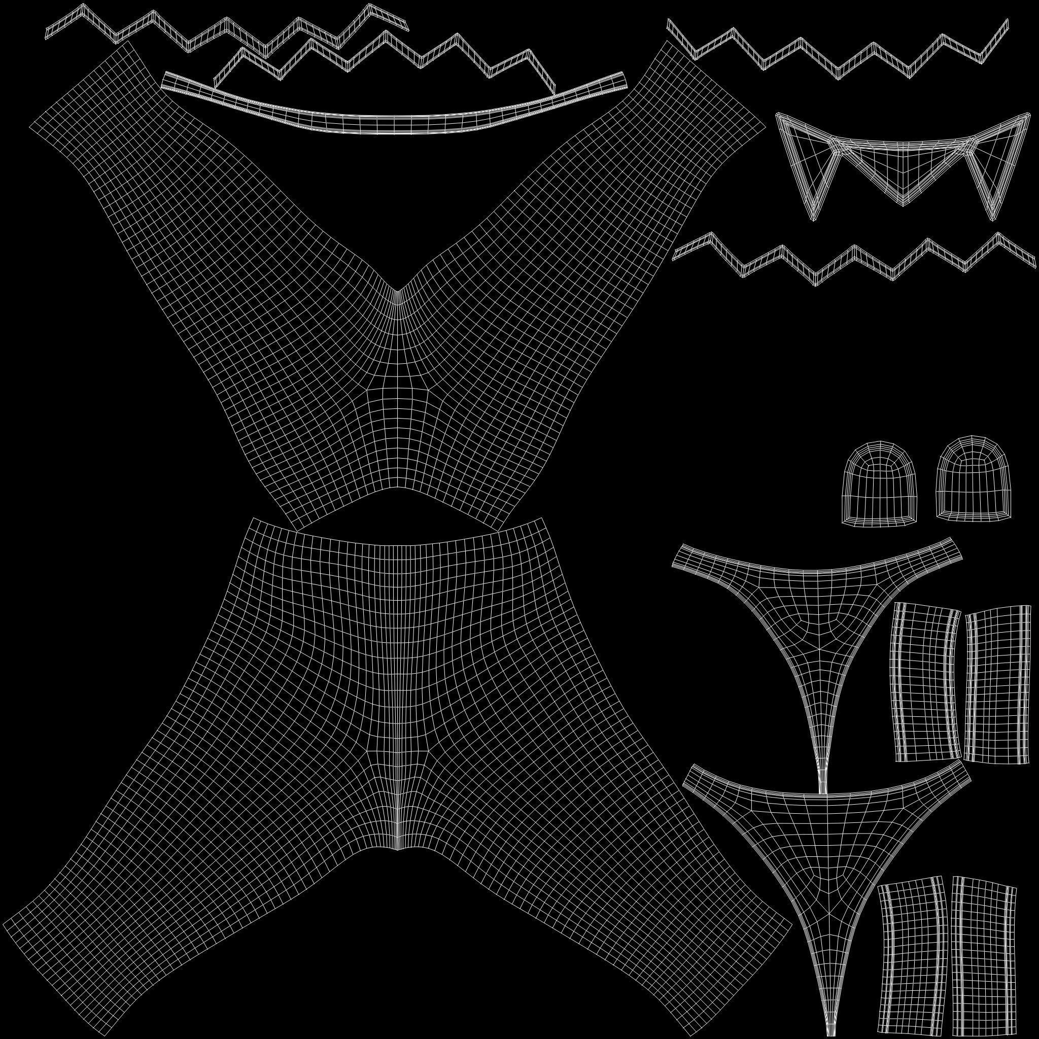 3D model Cat Ears Long Coat Knuckles Pants Boots Fantasy Full Outfit VR ...