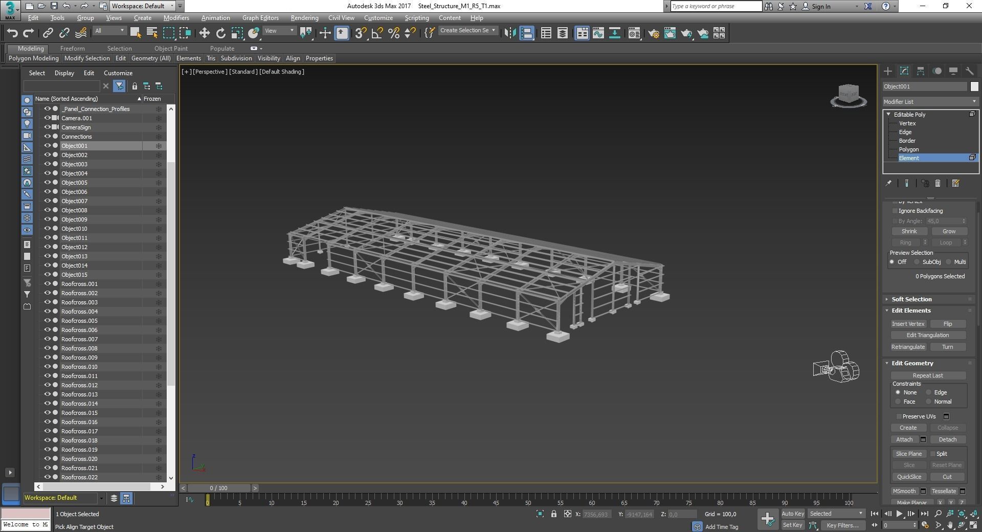 Steel Structure Building 3D model | CGTrader
