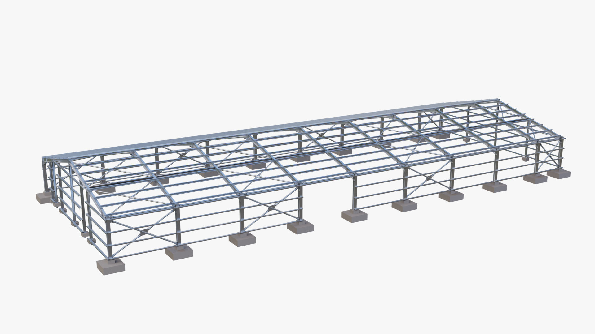 Steel Structure Building 3D model | CGTrader