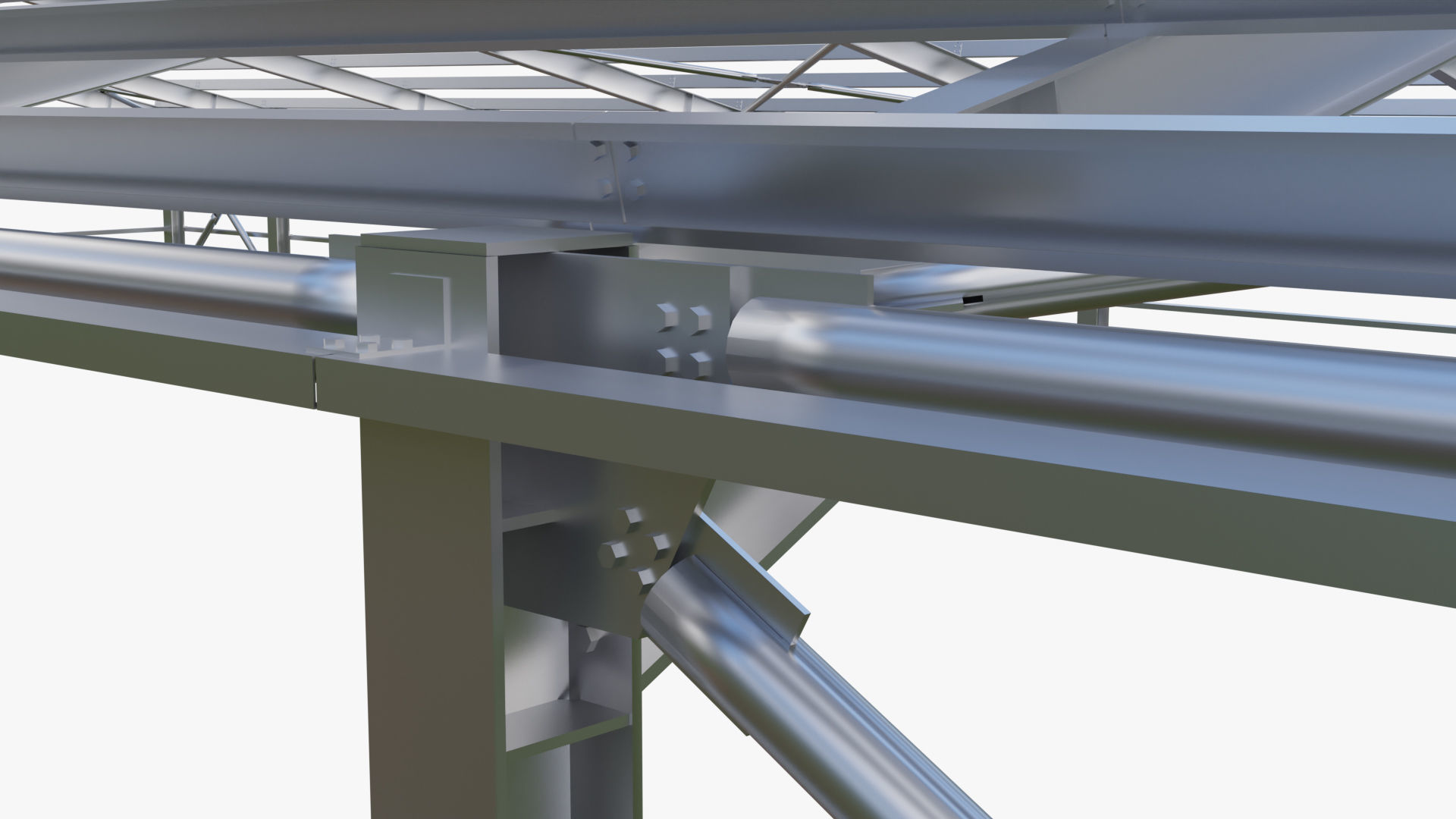 Steel Structure Building 3D model | CGTrader