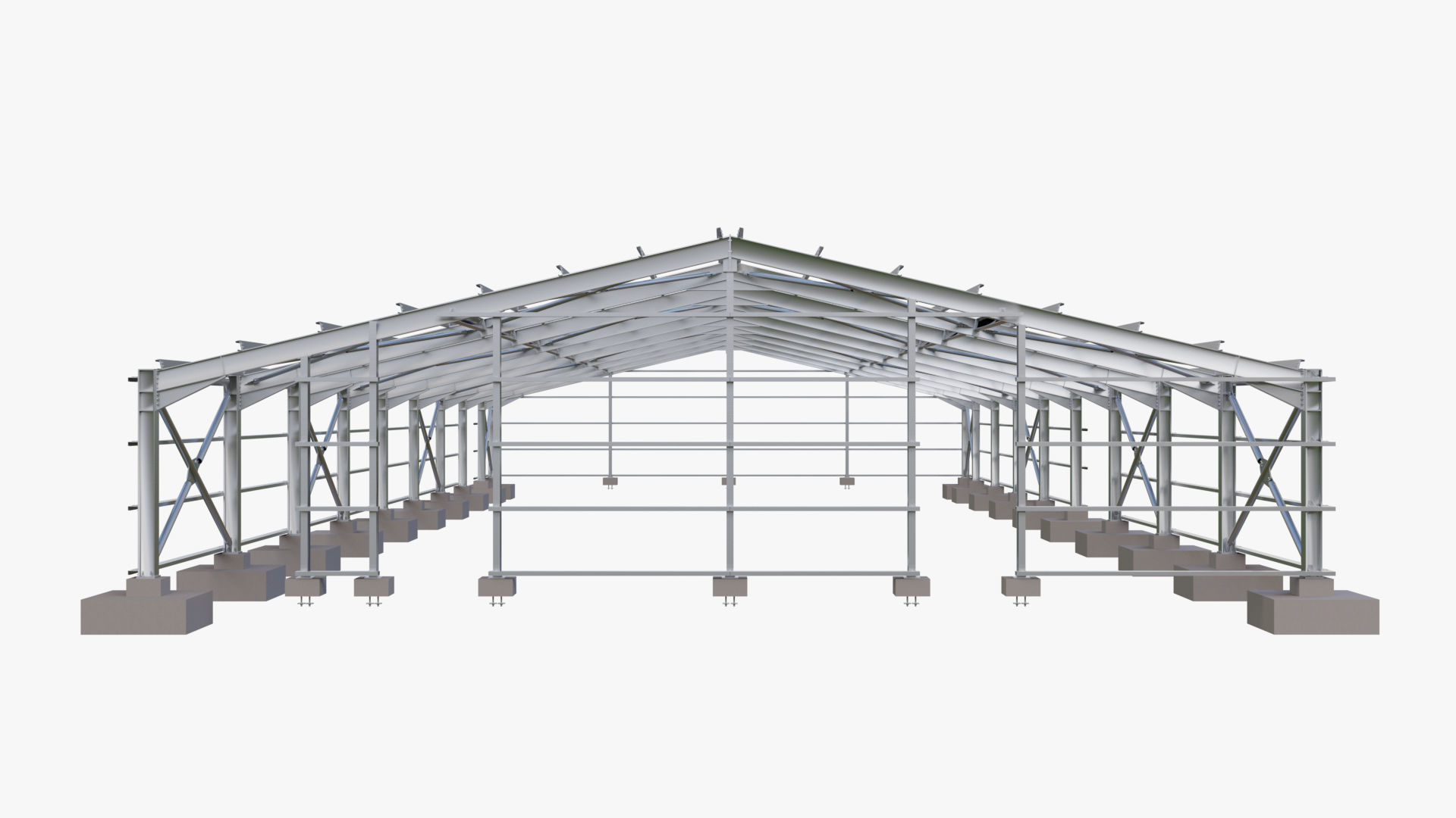 Steel Structure Building 3D model | CGTrader