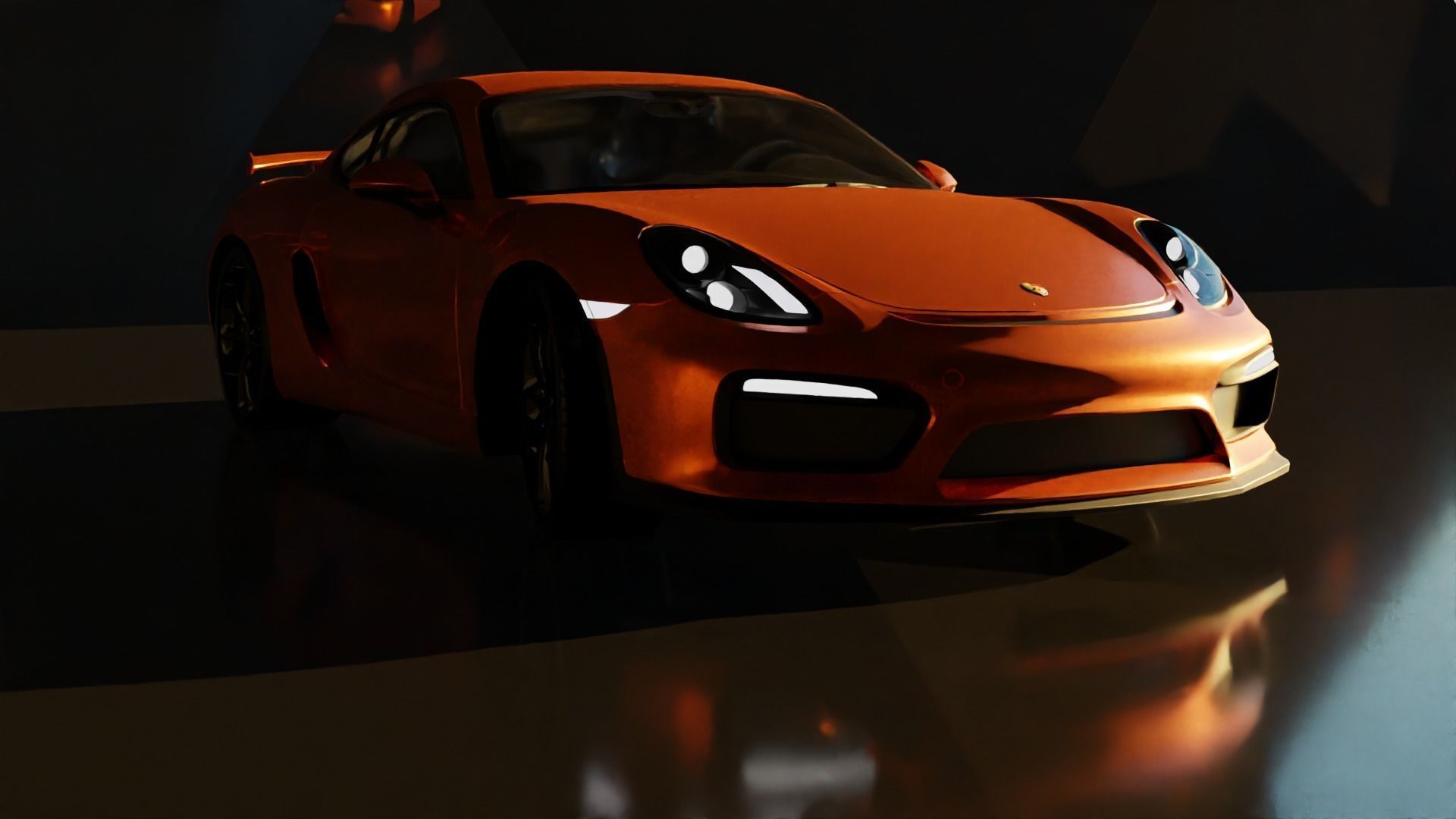 Porsche Cayman GT4 free VR / AR / low-poly 3D model | CGTrader