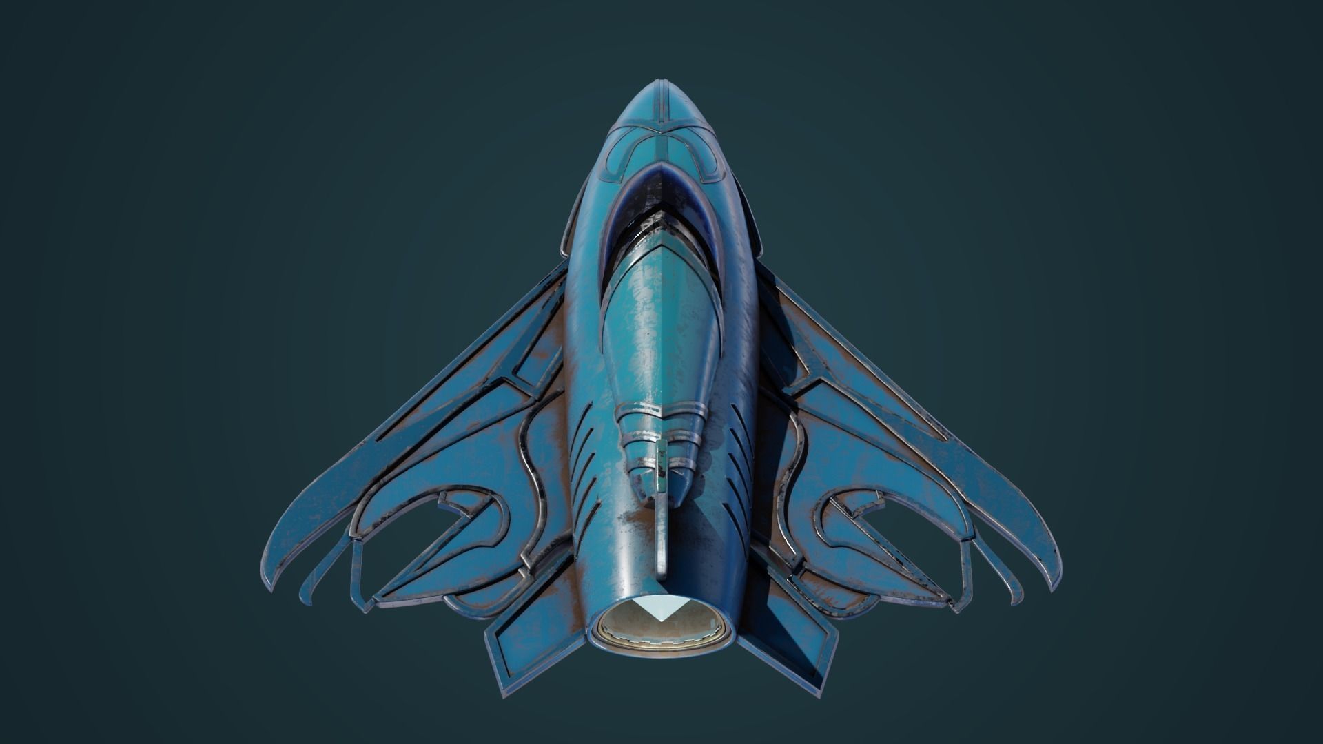 3D model Rusty Space Plane VR / AR / low-poly | CGTrader