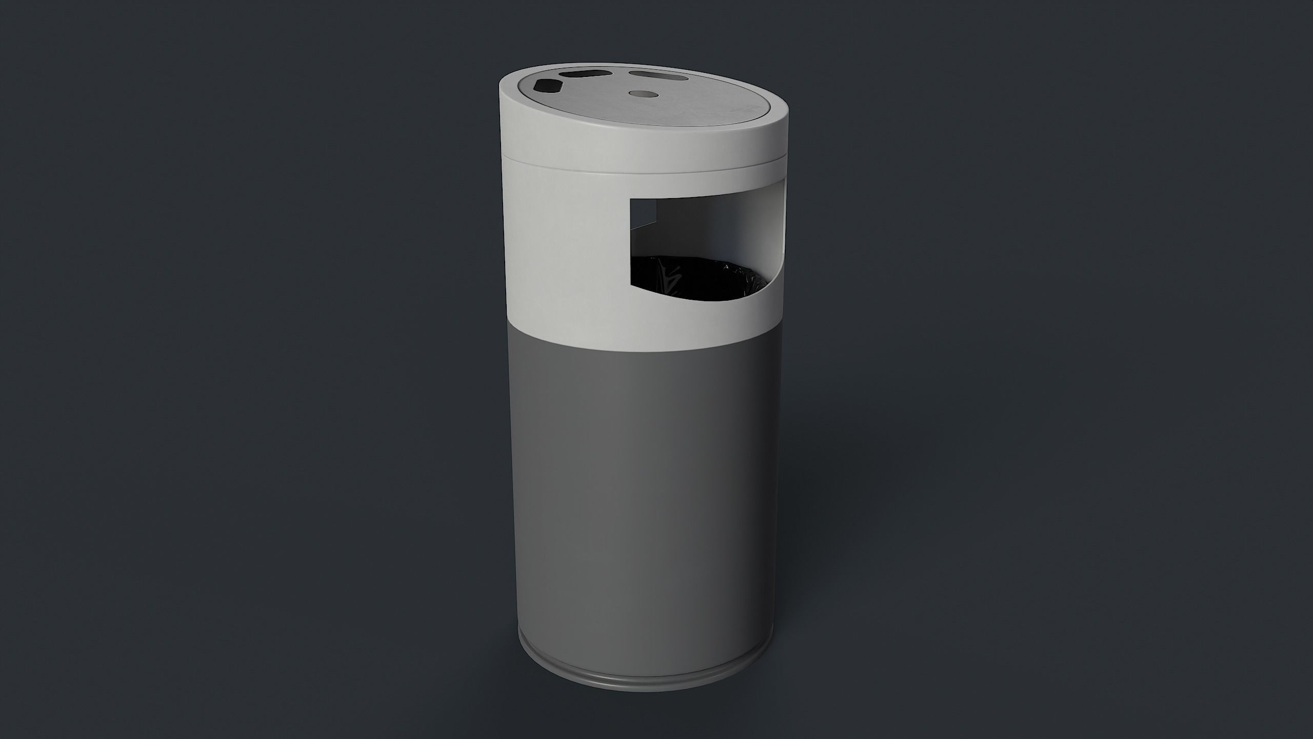 3D model Street Trash Can 9 PBR Game Ready VR / AR / low-poly | CGTrader