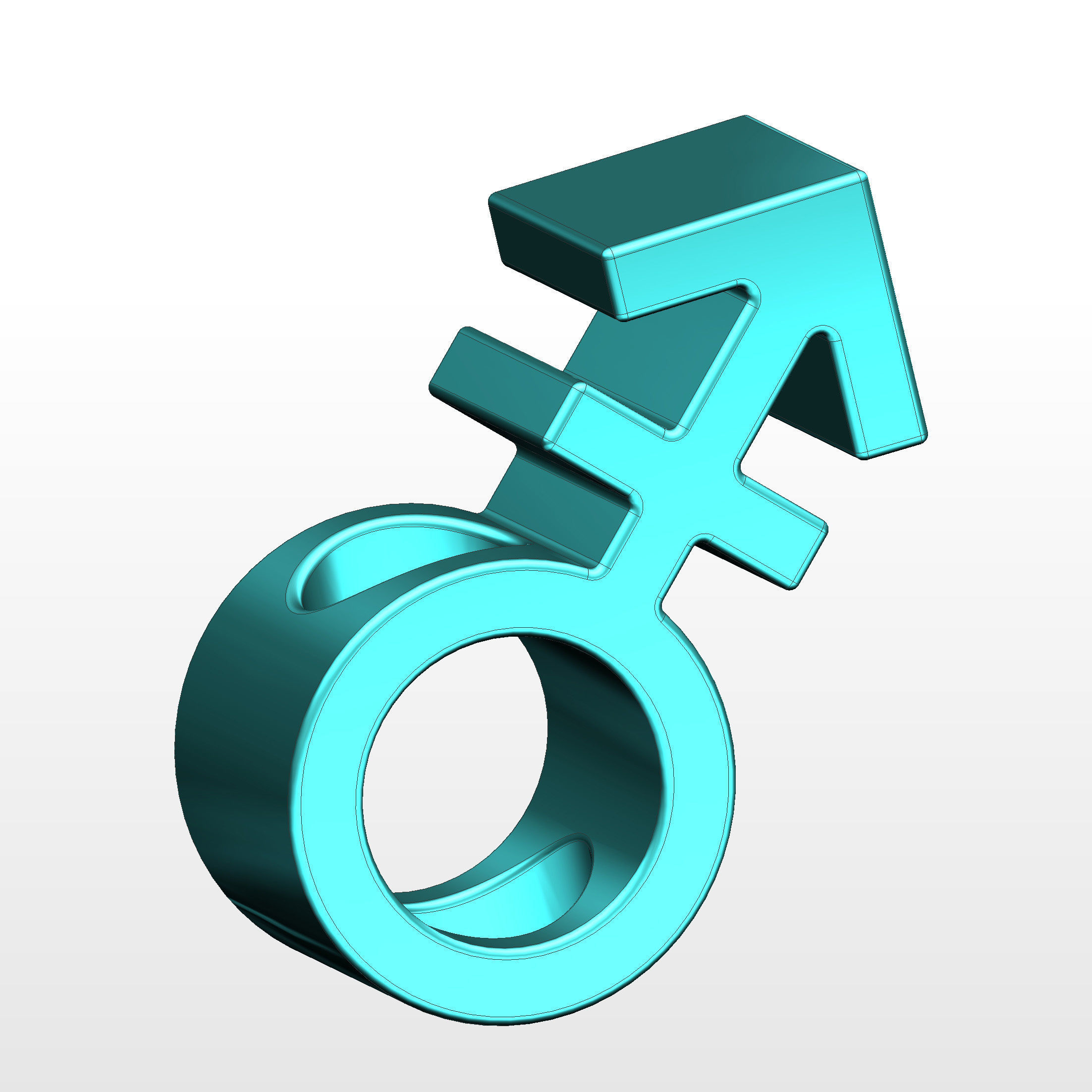 3D model of the Transgender symbol 3D model 3D printable | CGTrader