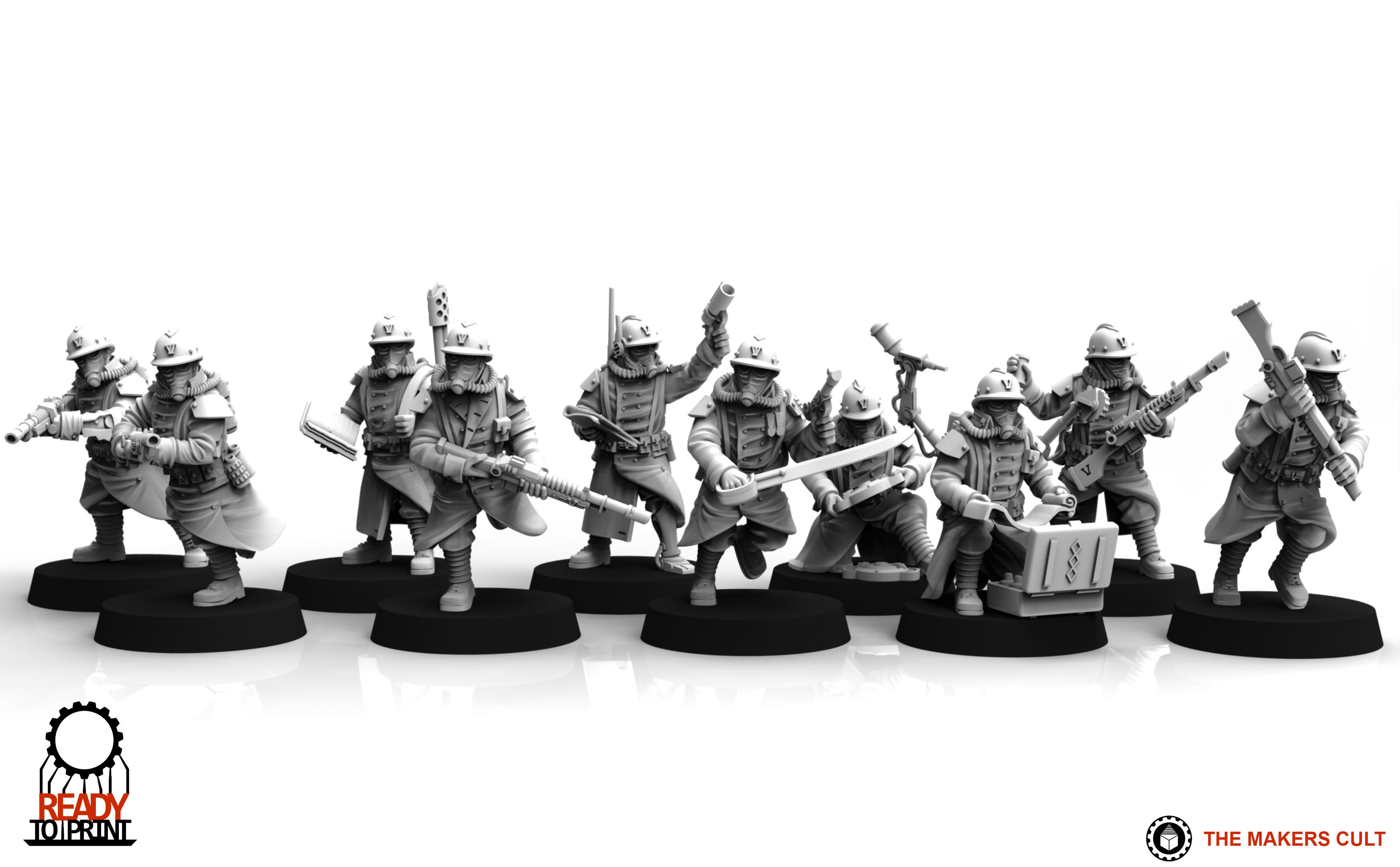 Valour Korps - Veteran Infantry 3D model 3D printable | CGTrader