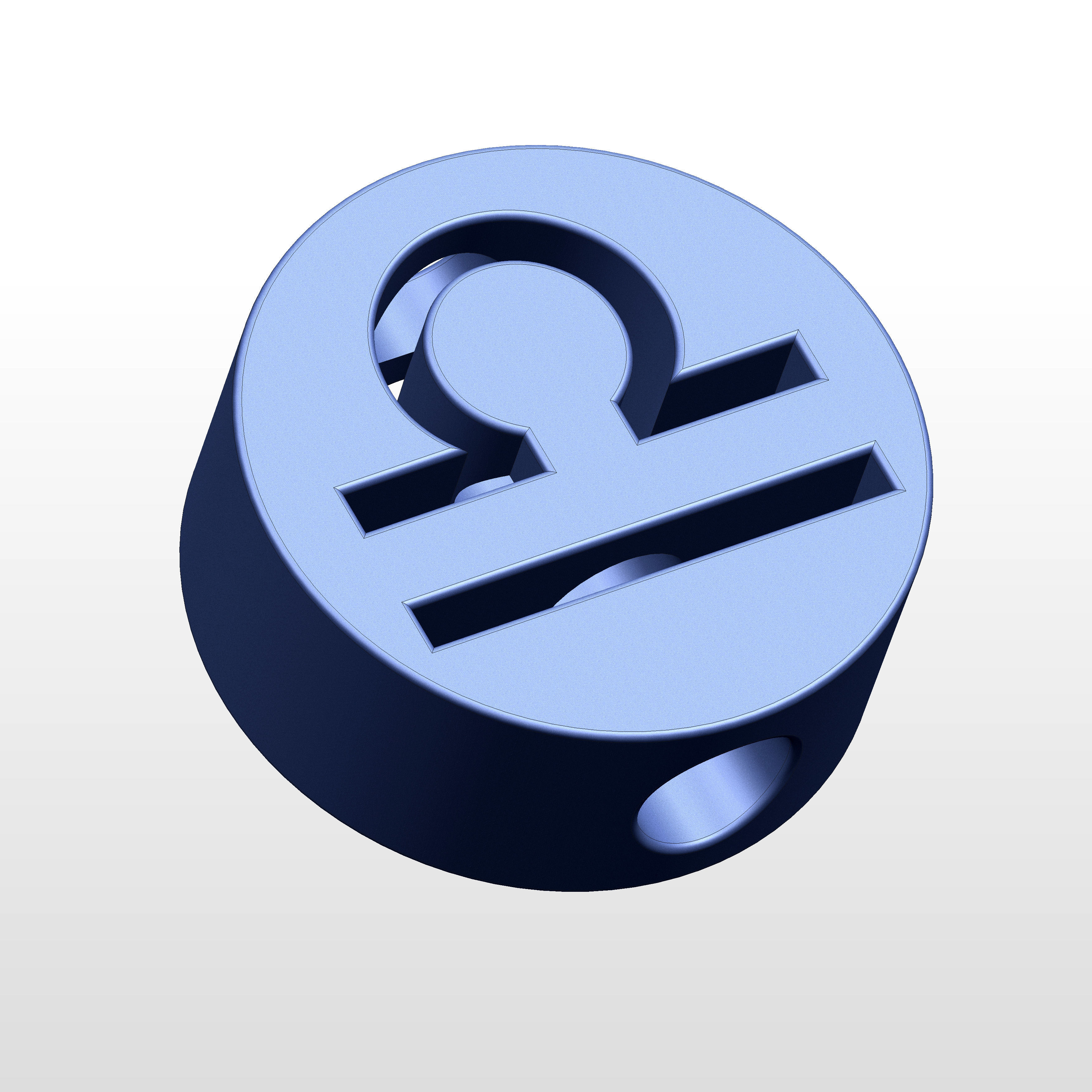 the Libra zodiac sign 3D model 3D printable | CGTrader