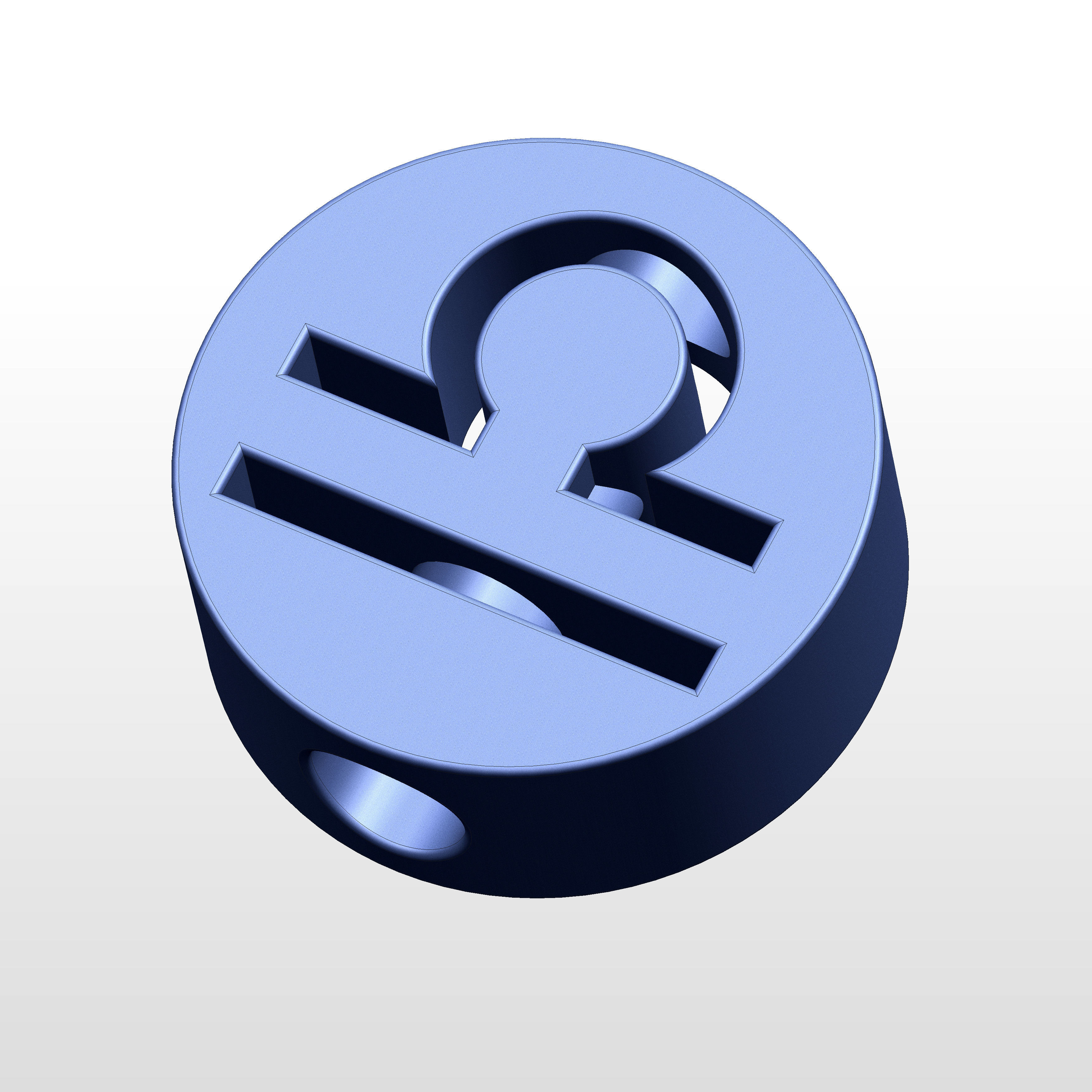 the Libra zodiac sign 3D model 3D printable | CGTrader