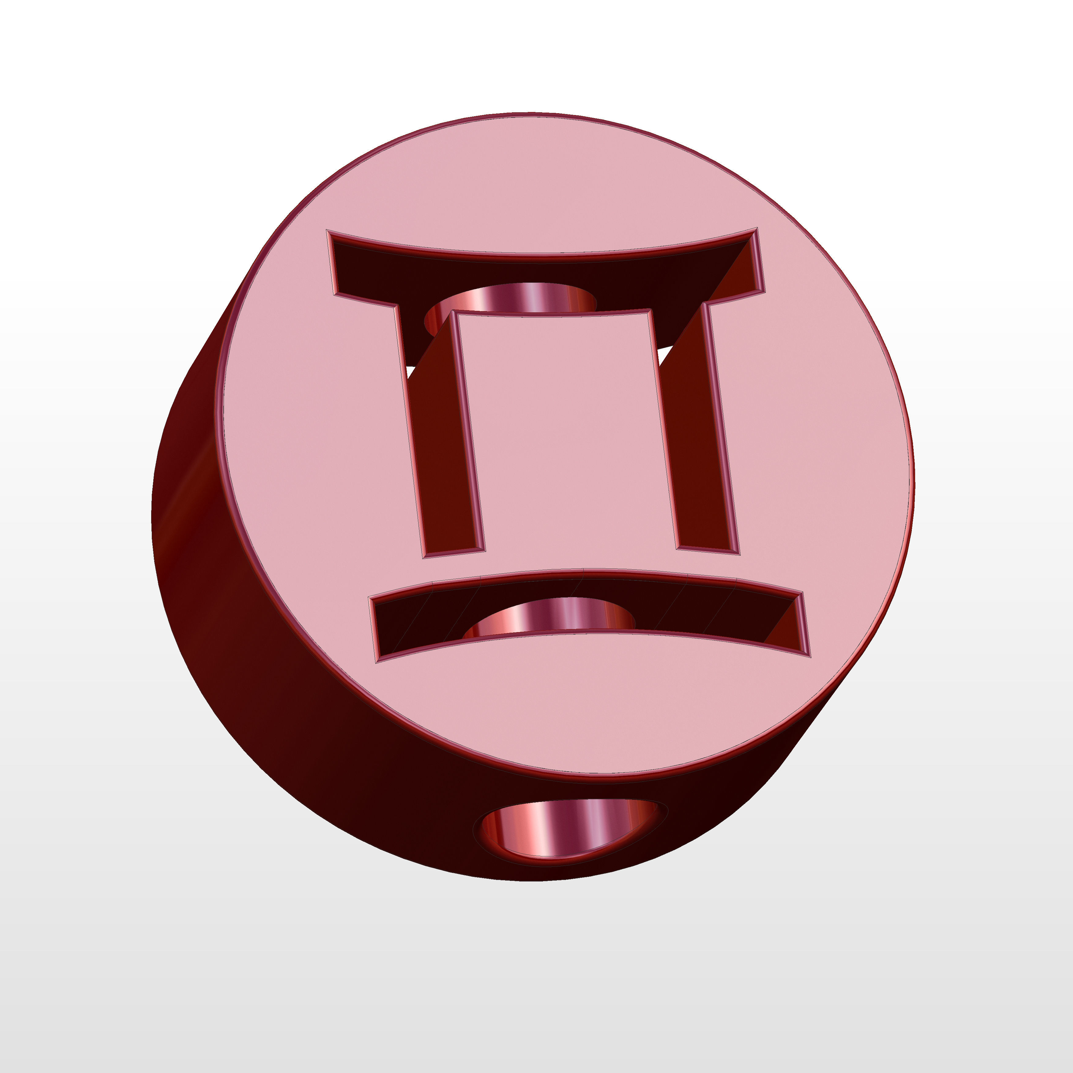 3D printed straw topper zodiac sign Gemini 3D model 3D printable | CGTrader