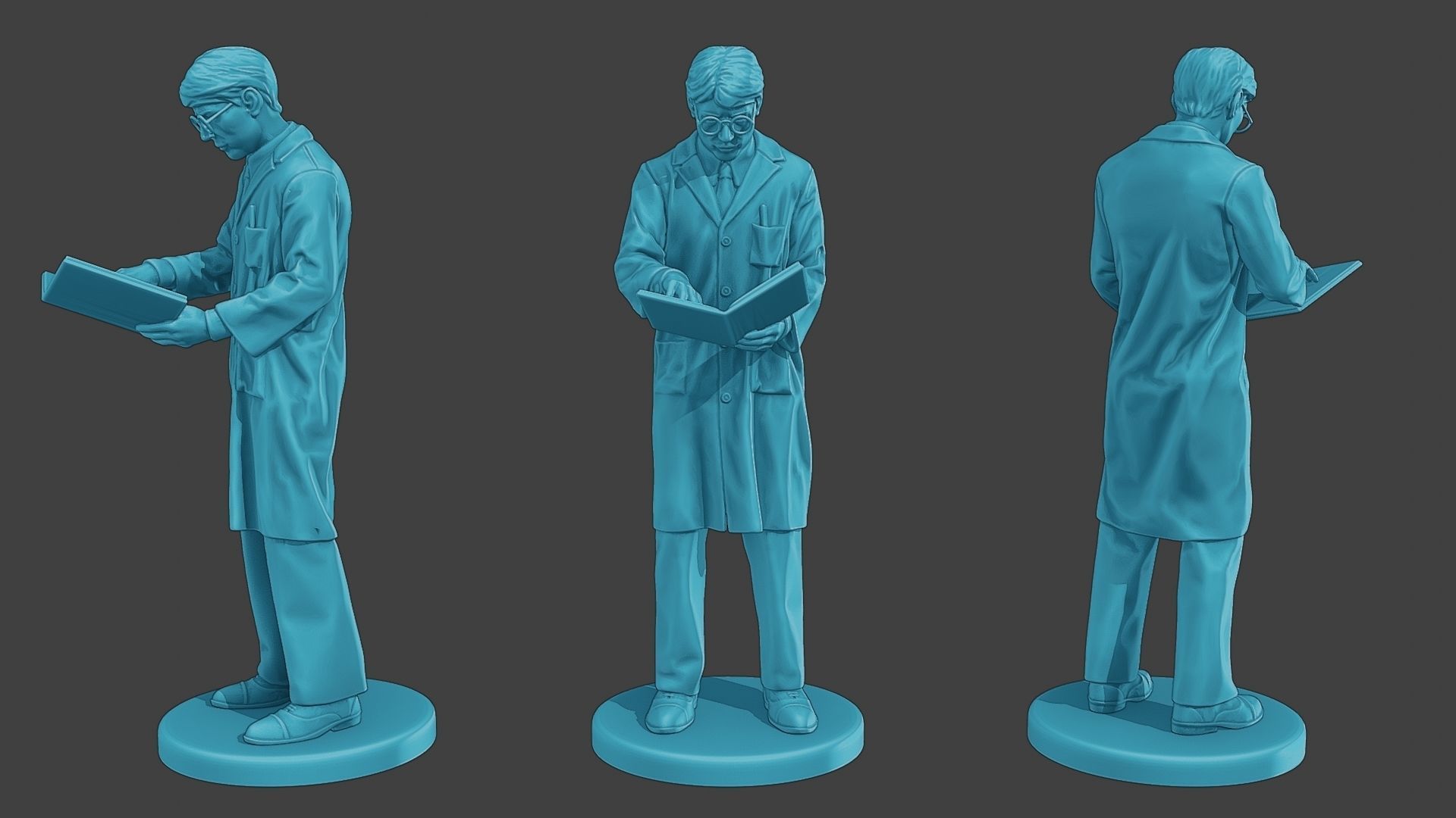 Scientist Male SM1 004 3D model 3D printable | CGTrader