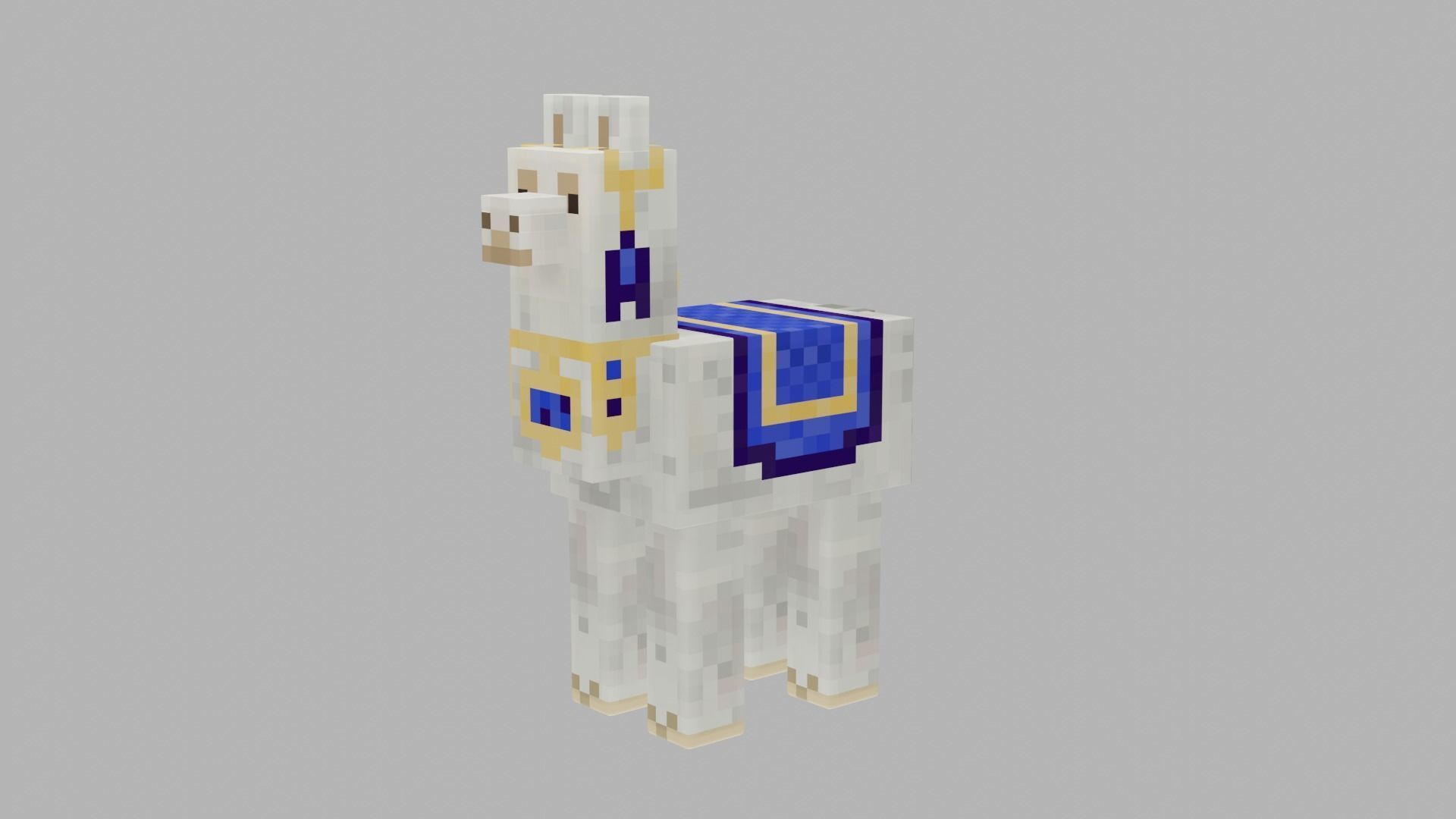 Minecraft Llama 3D model animated rigged | CGTrader
