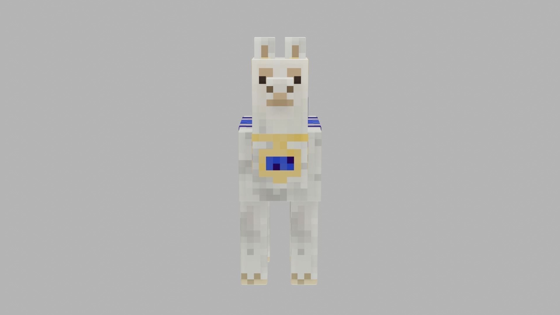 Minecraft Llama 3D model animated rigged | CGTrader