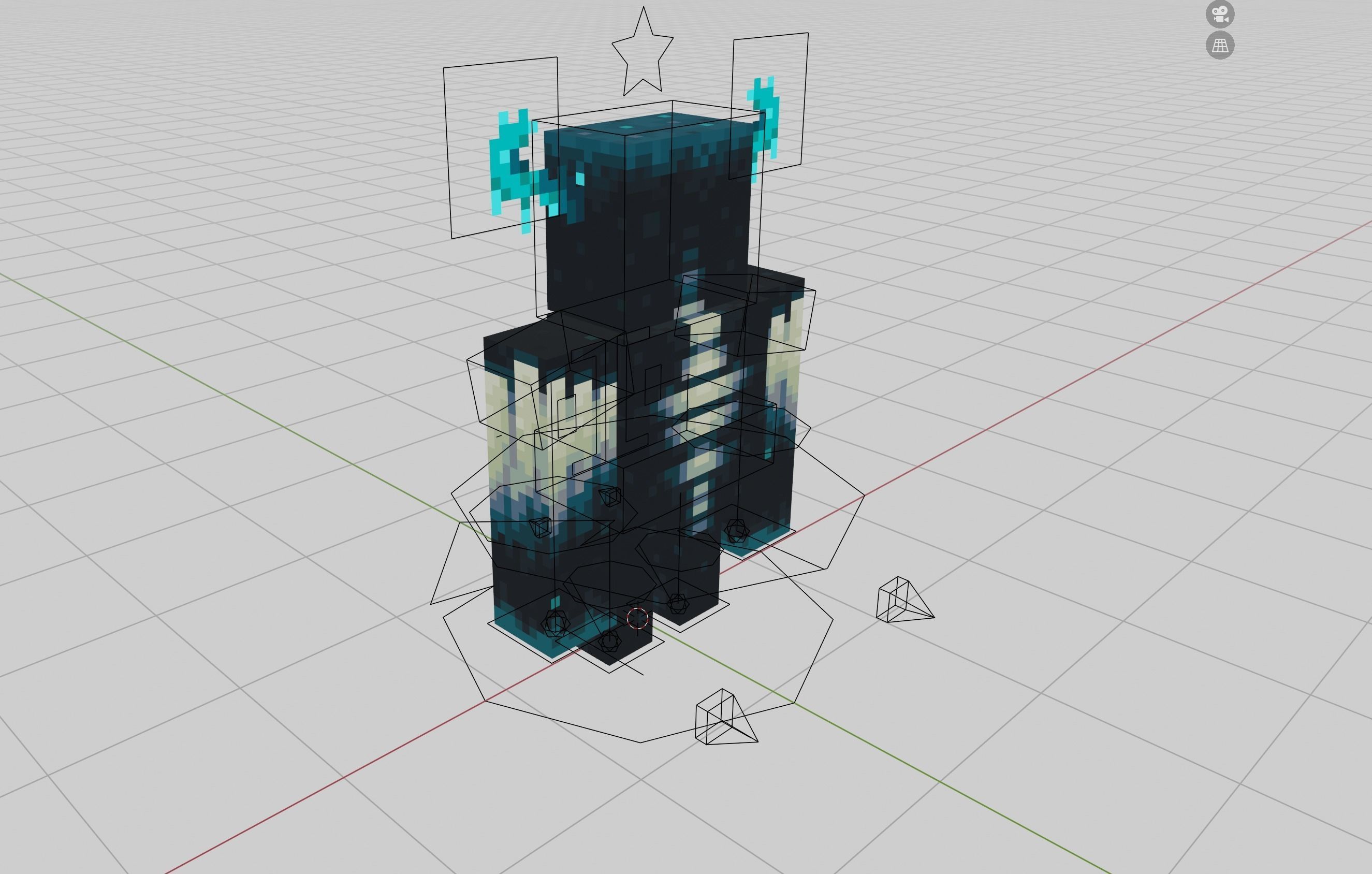3D model Minecraft Warden VR / AR / low-poly | CGTrader