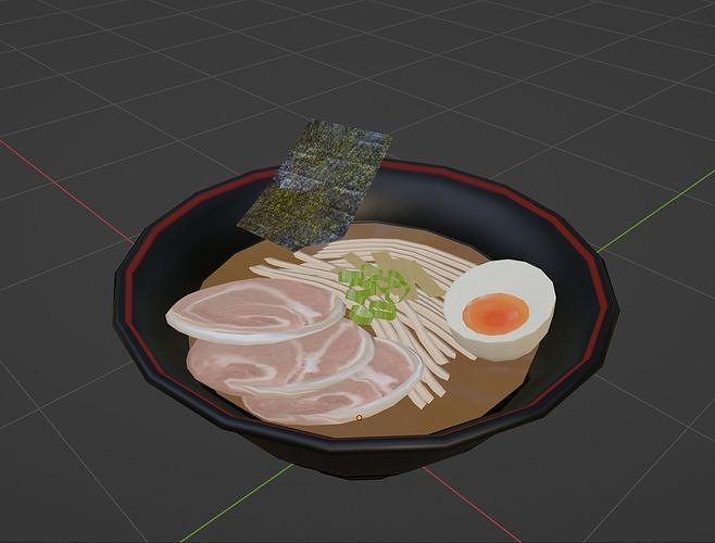 Ramen bowl free VR / AR / low-poly 3D model | CGTrader