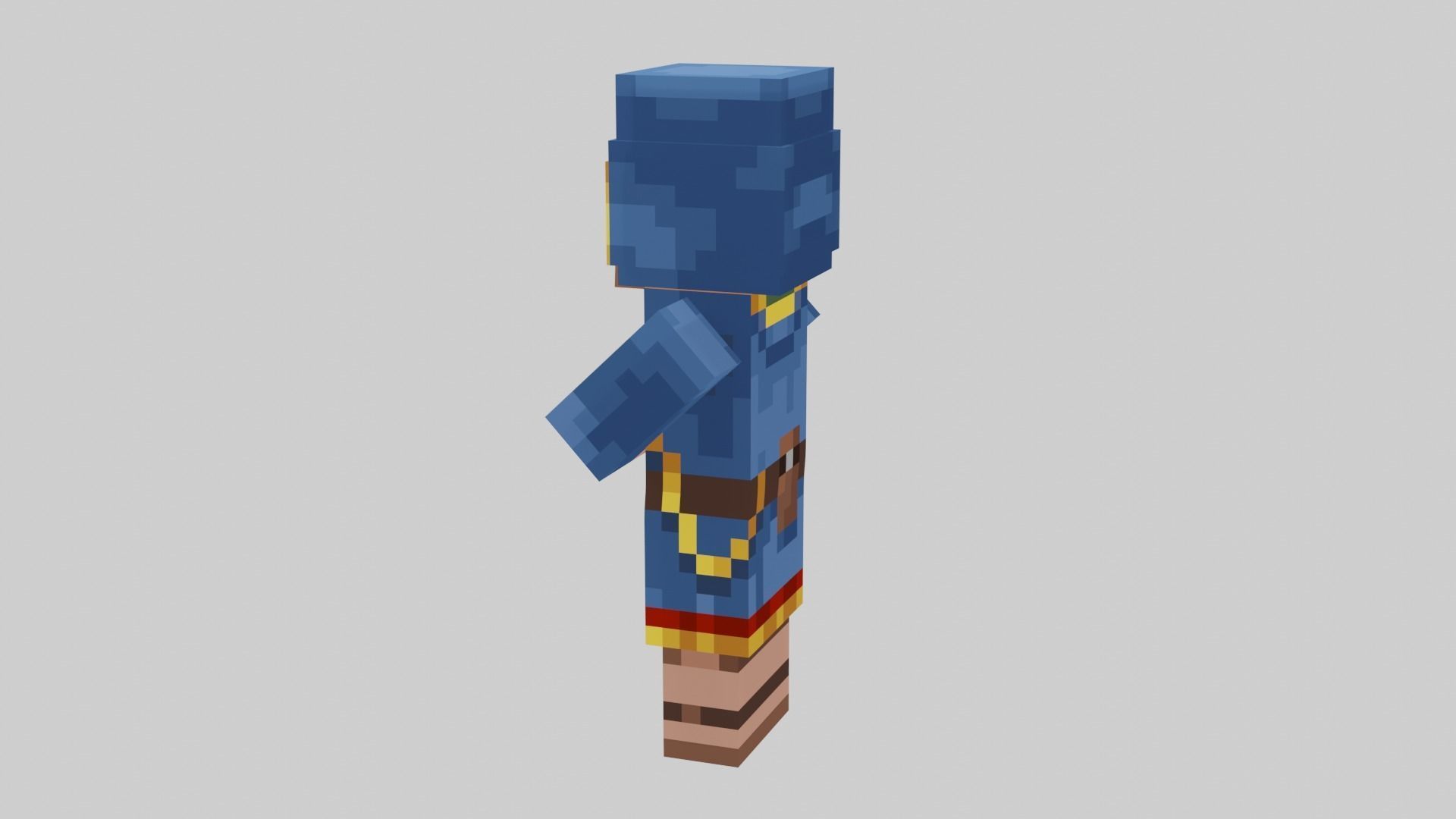 Minecraft Wandering Trader 3D model animated rigged | CGTrader