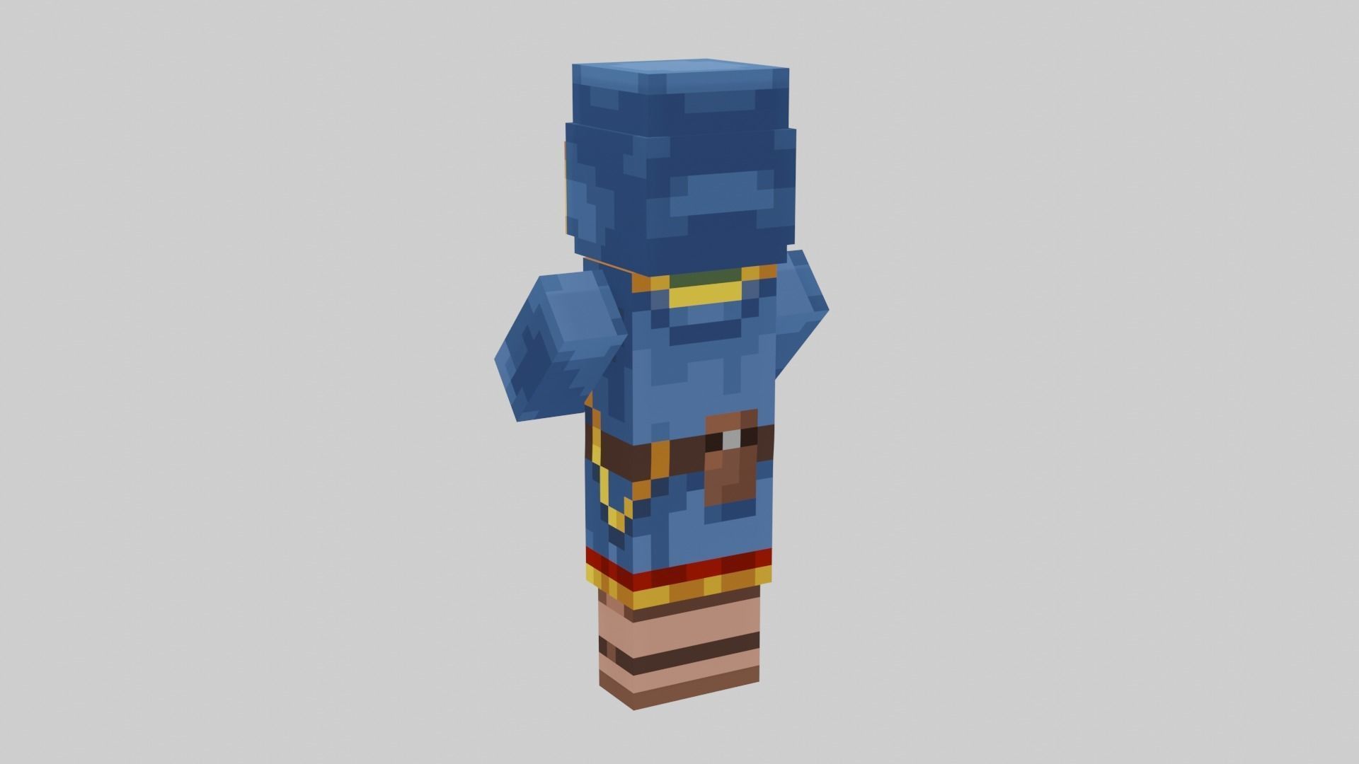 Minecraft Wandering Trader 3D model animated rigged | CGTrader