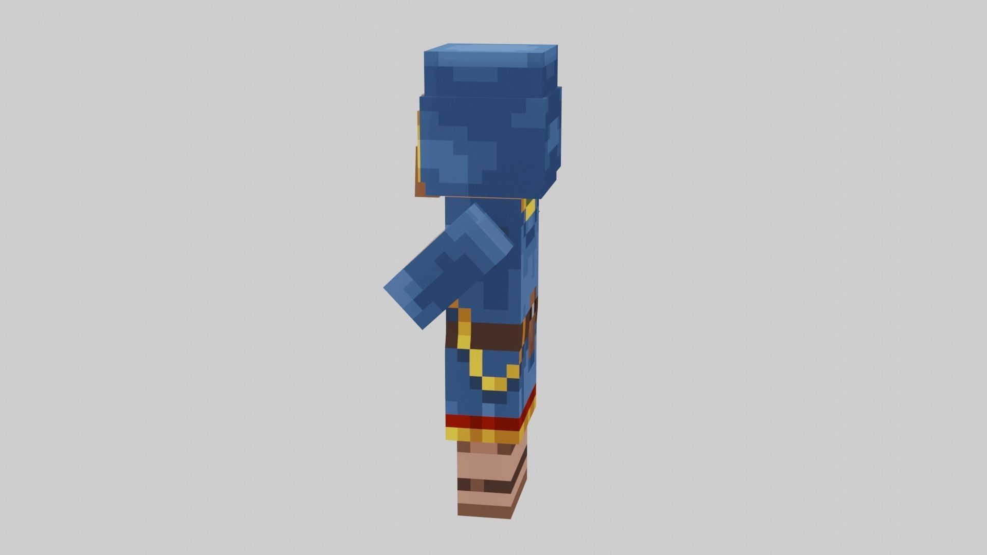 Minecraft Wandering Trader 3D model animated rigged | CGTrader