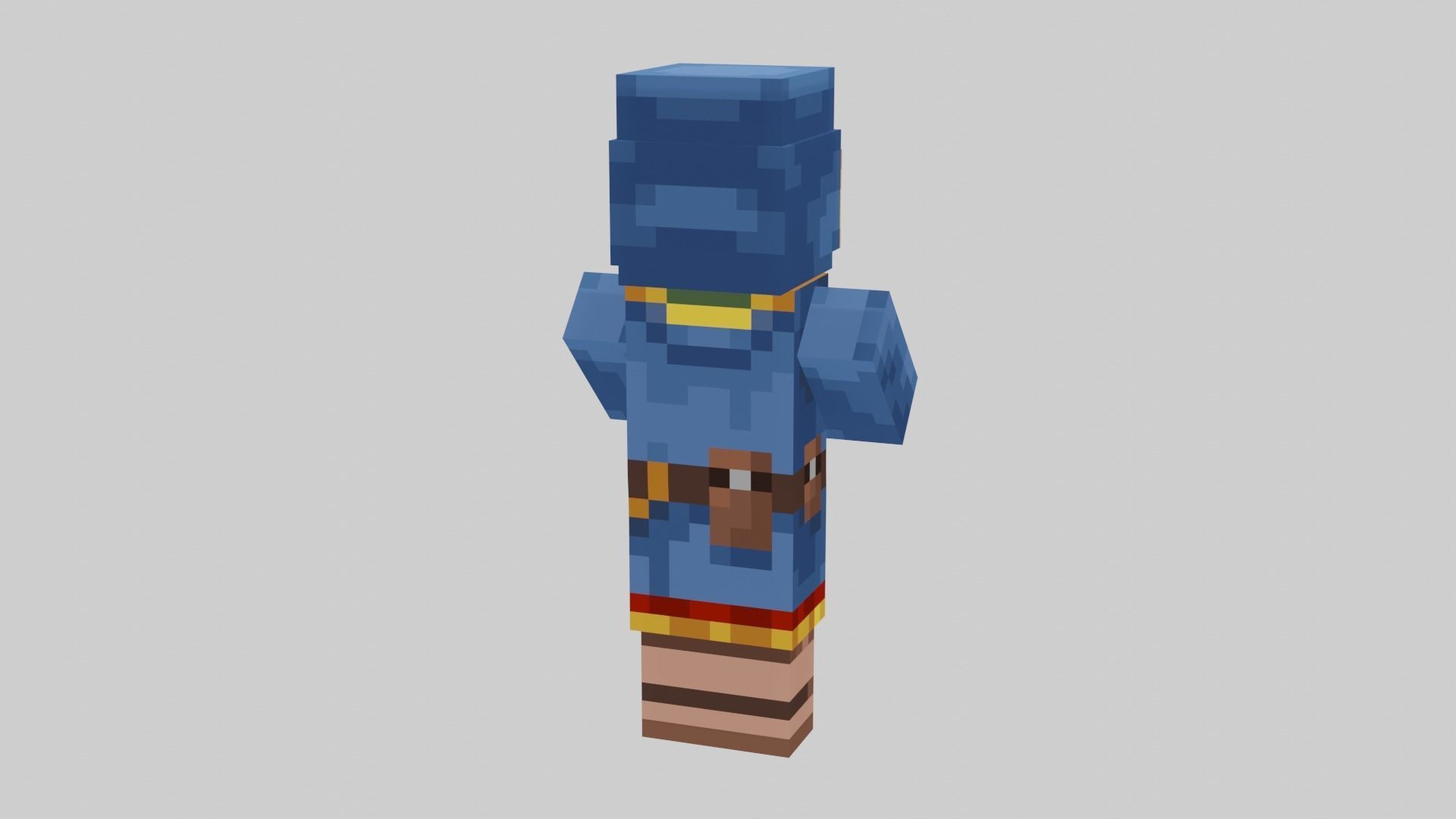 Minecraft Wandering Trader 3D model animated rigged | CGTrader