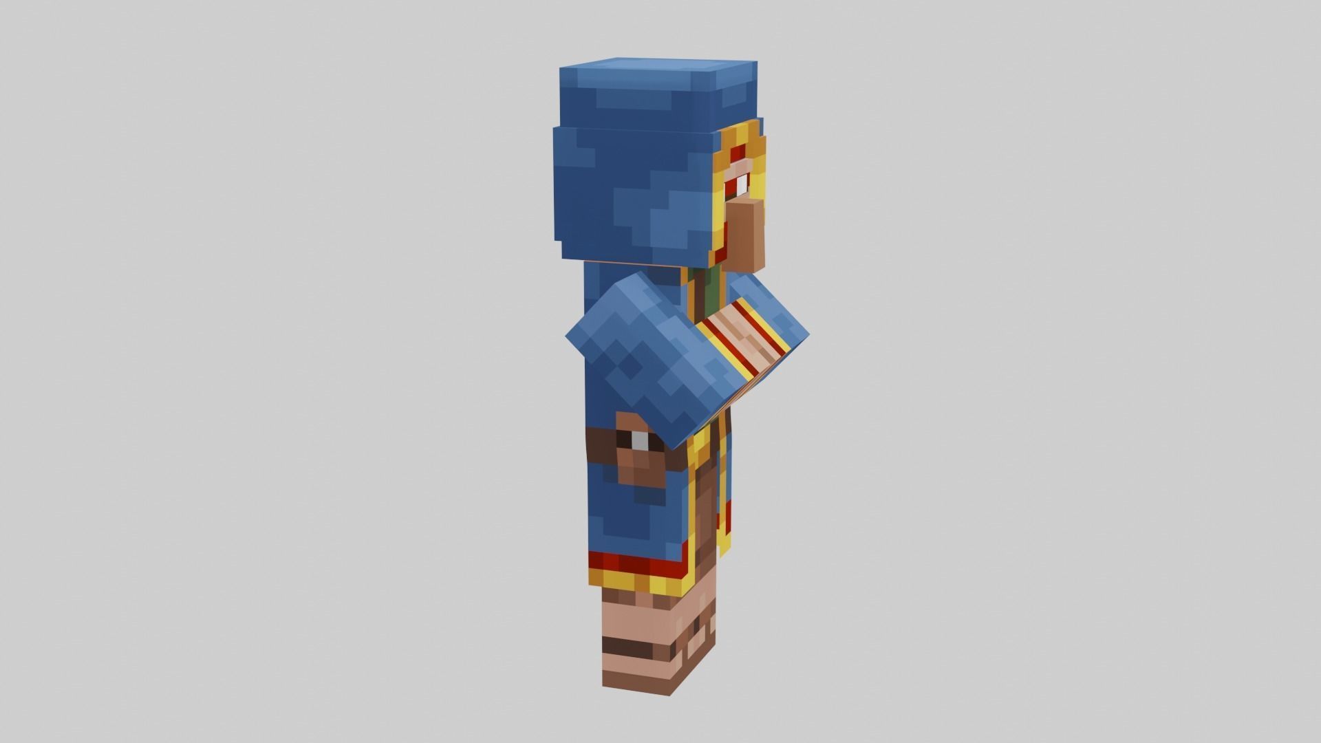 Minecraft Wandering Trader 3D model animated rigged | CGTrader