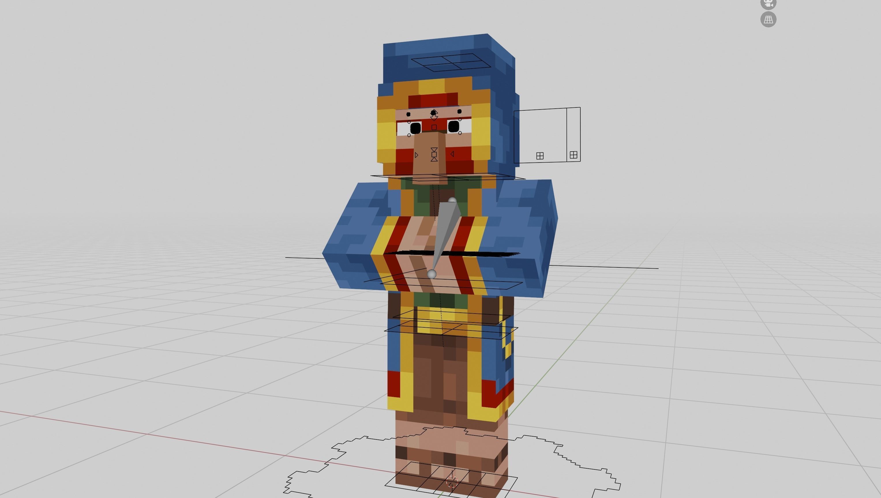 Minecraft Wandering Trader 3D model animated rigged | CGTrader