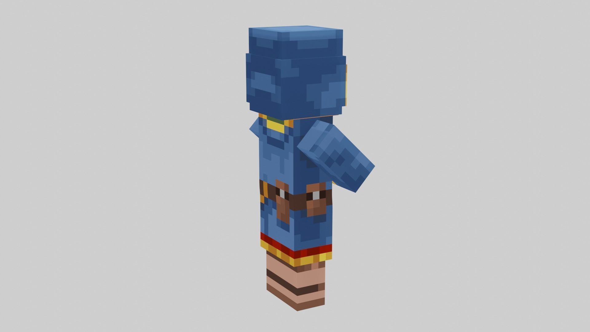 Minecraft Wandering Trader 3D model animated rigged | CGTrader