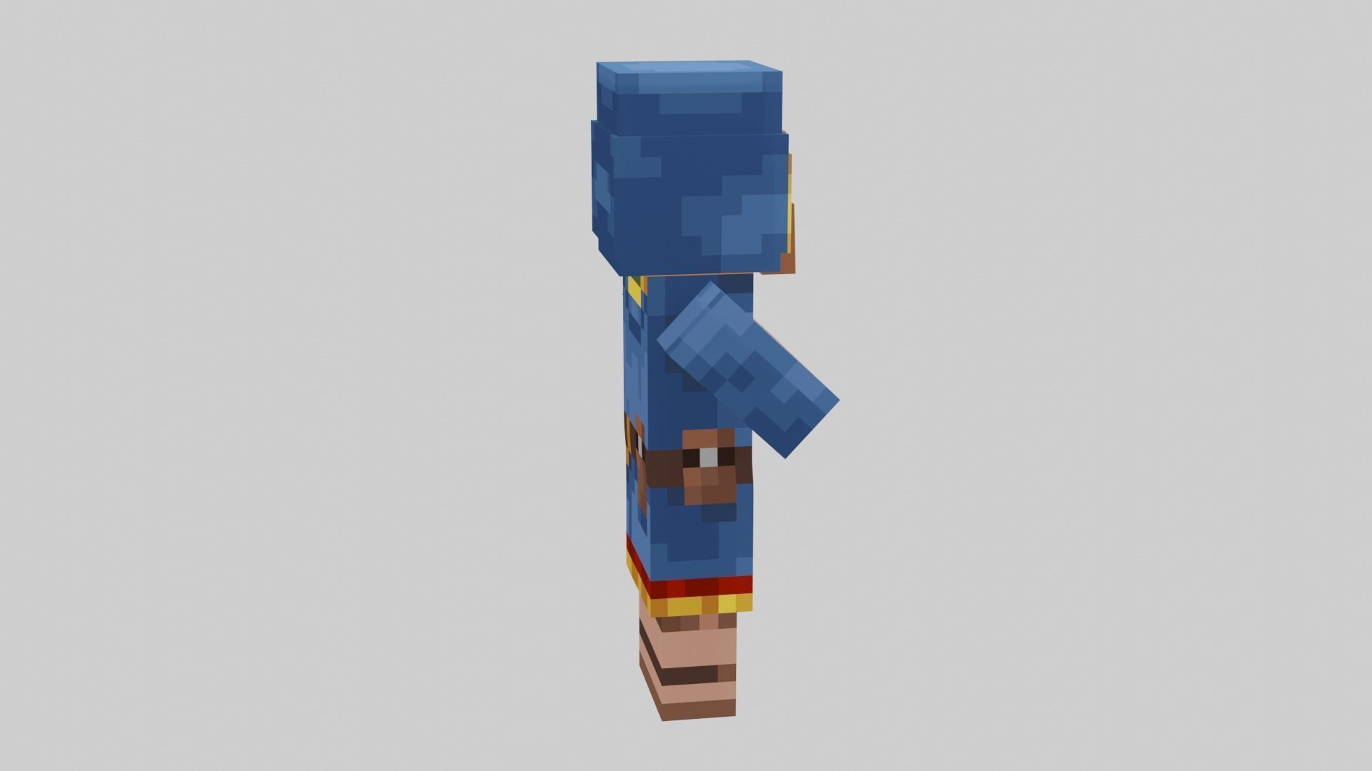 Minecraft Wandering Trader 3D model animated rigged | CGTrader