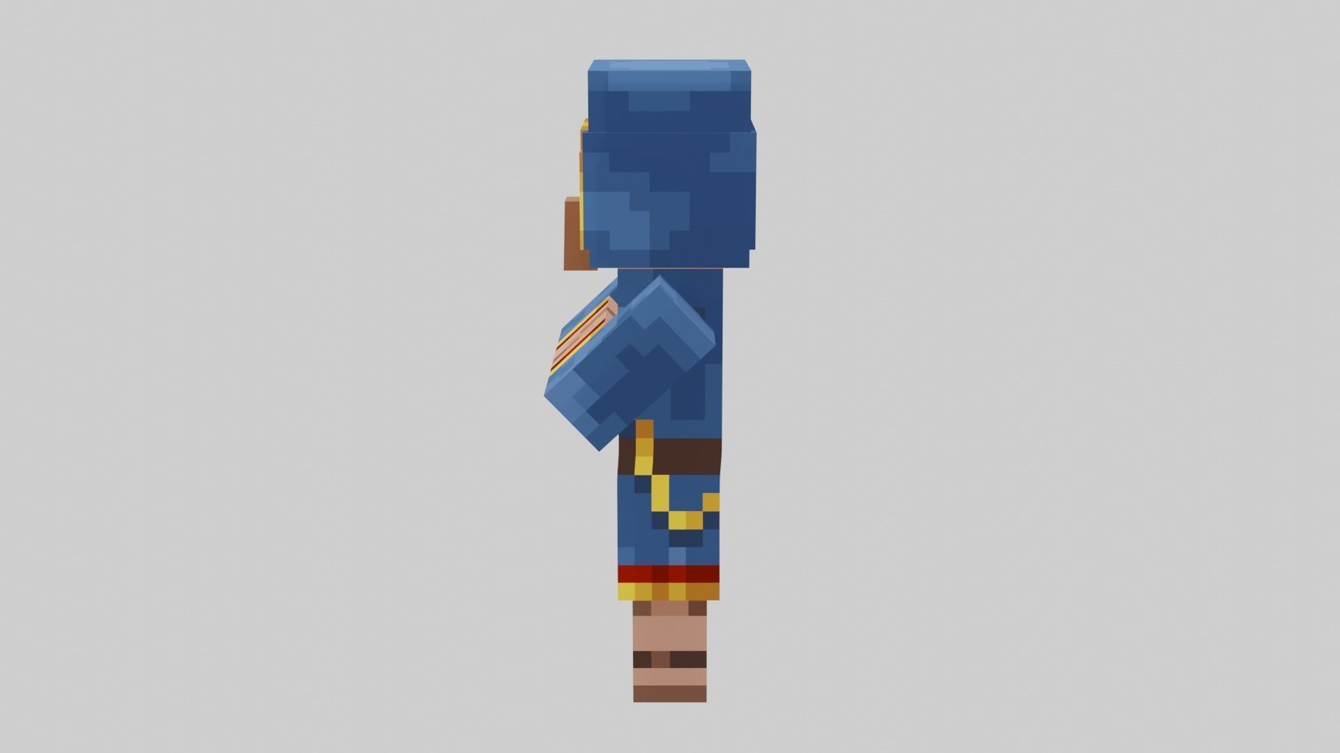 Minecraft Wandering Trader 3D model animated rigged | CGTrader