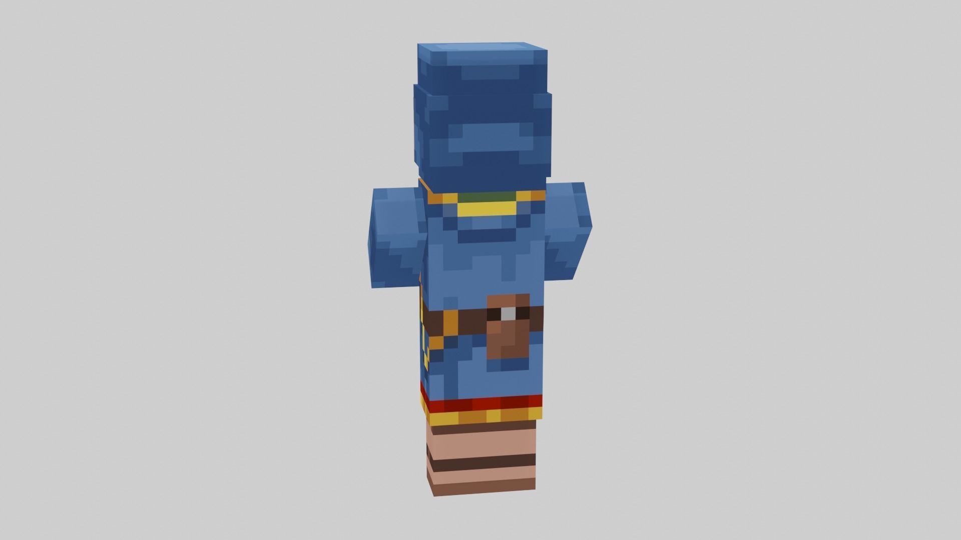 Minecraft Wandering Trader 3D model animated rigged | CGTrader
