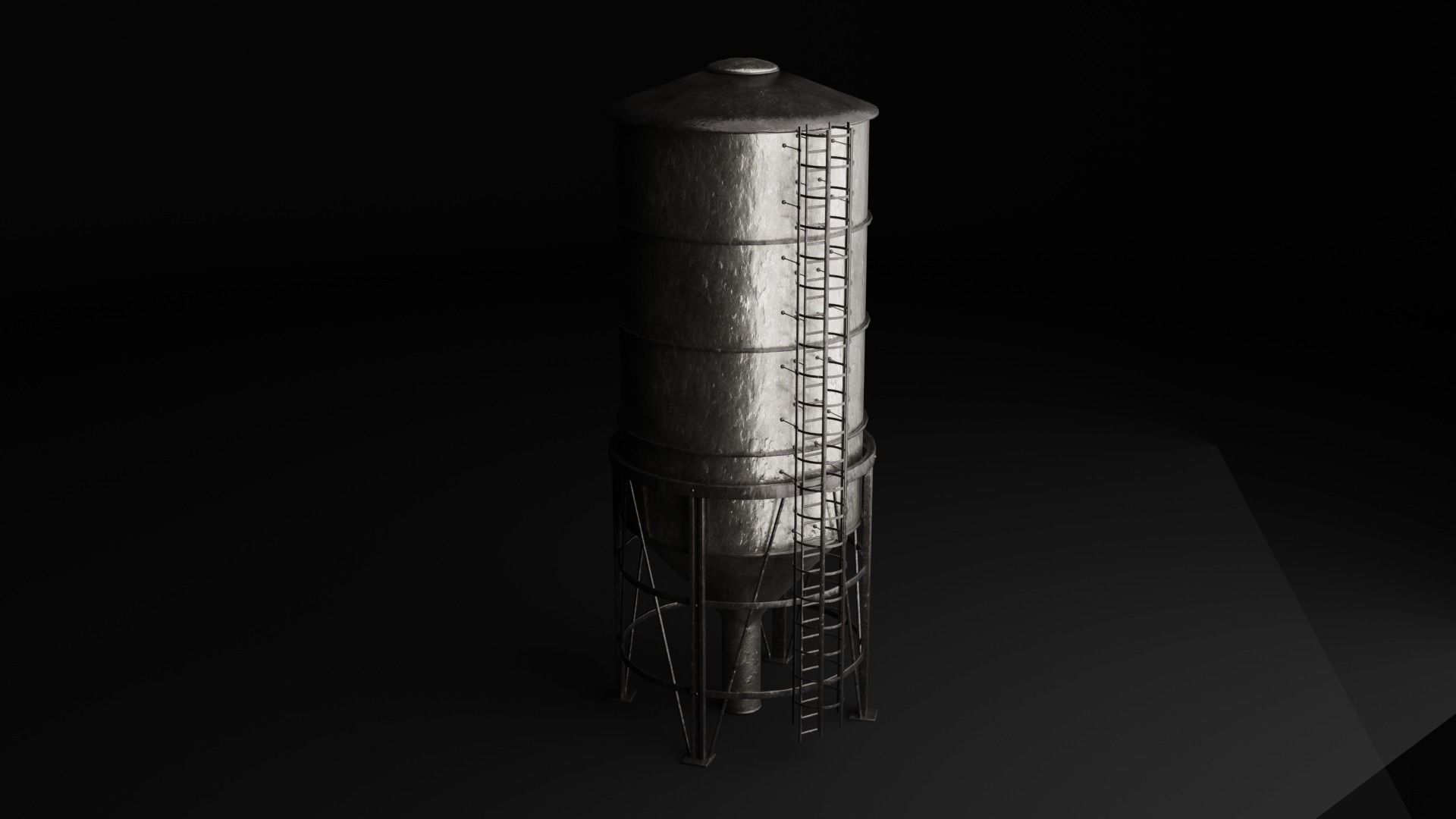 3D model POST APO SILOS SILO CONTAINER OLD TANK DESTROYED COLLECTION VR ...