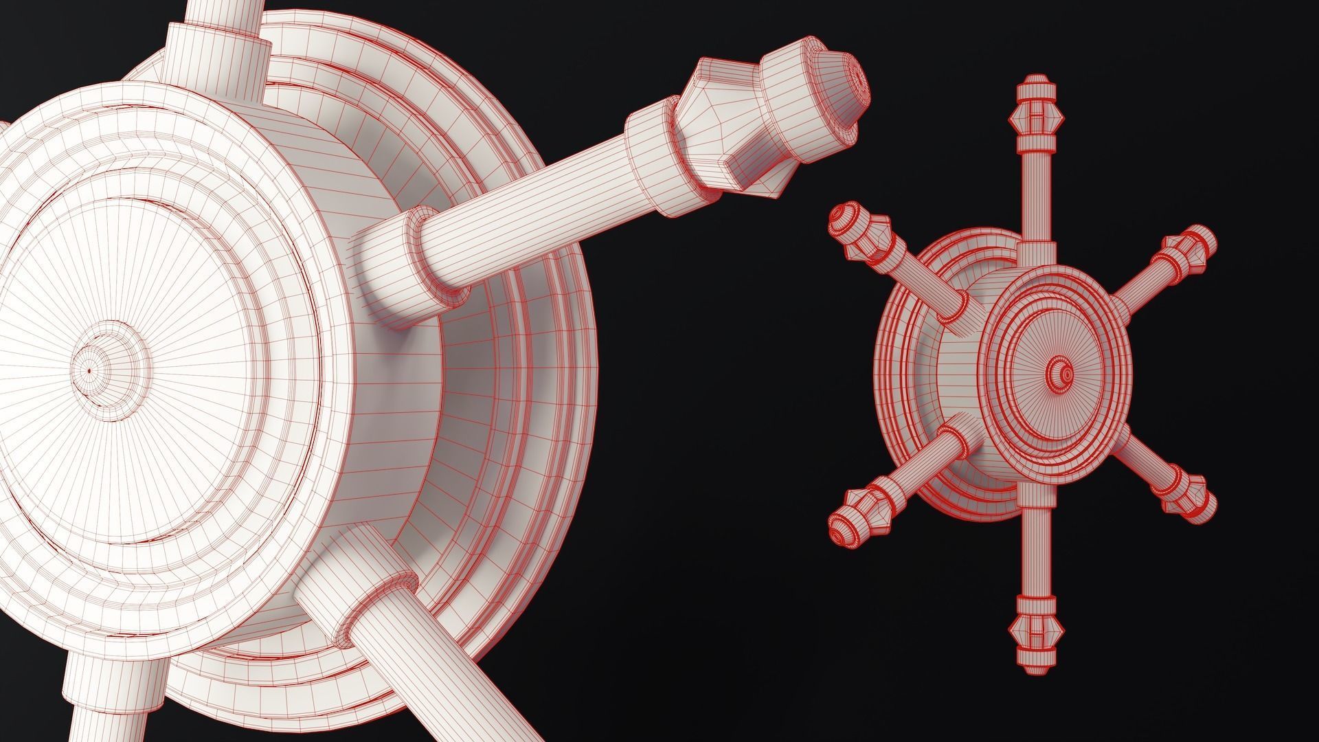 3D model Wheel Lever Mechanism VR / AR / low-poly | CGTrader