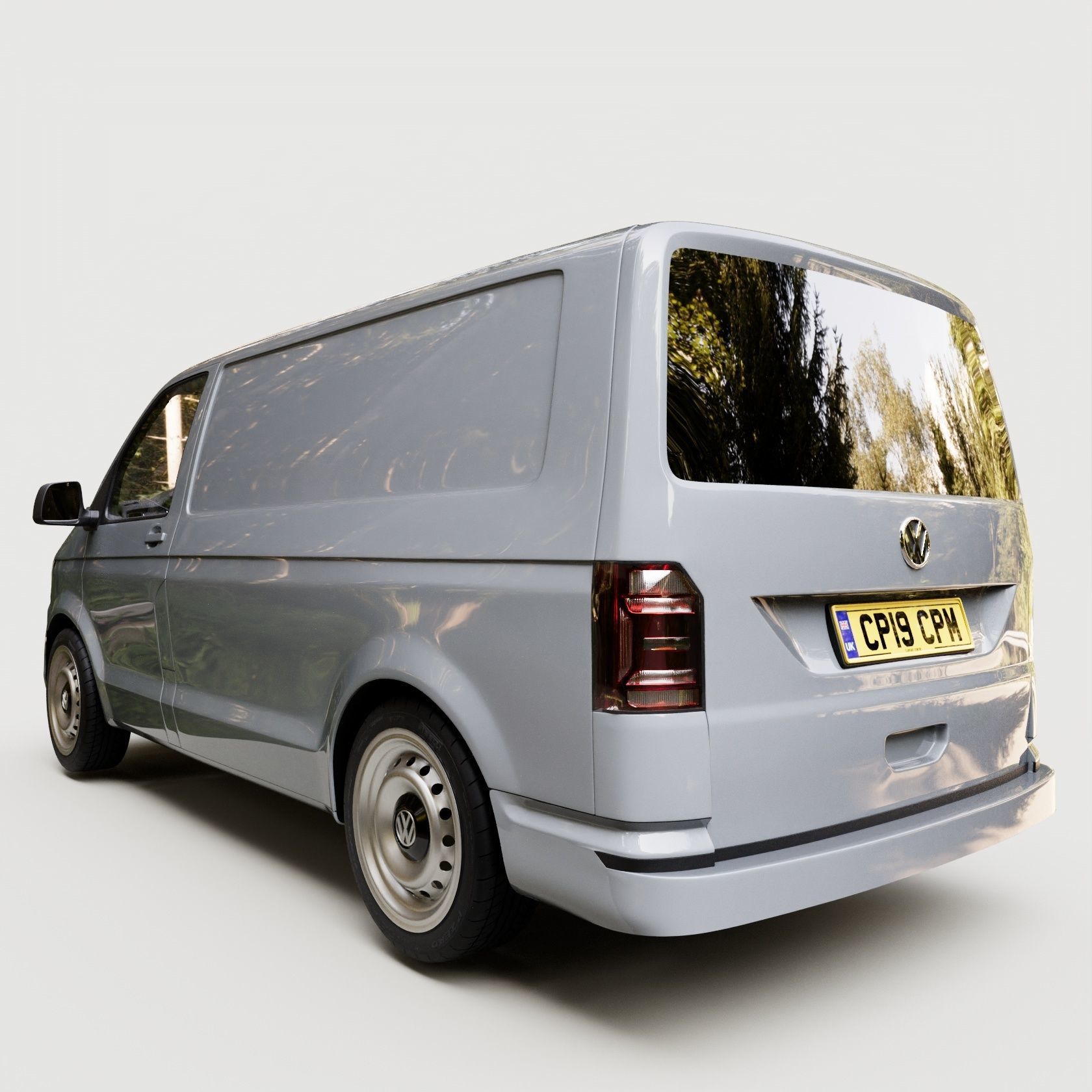 VW Volkswagen Transporter Van 2017 3D model | CGTrader
